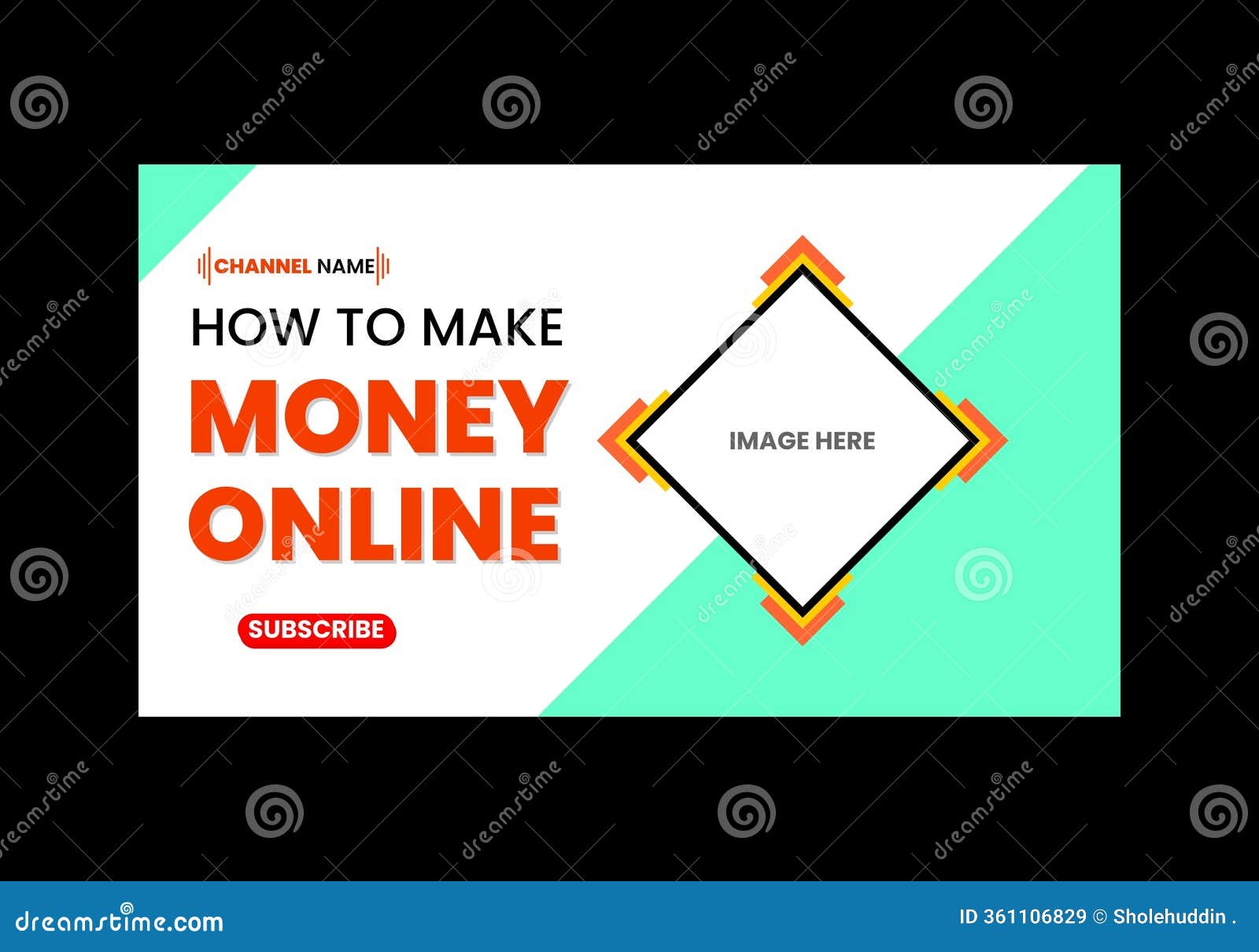 Simple Youtube Thumbnail Vector Illustration | CartoonDealer.com #361162580