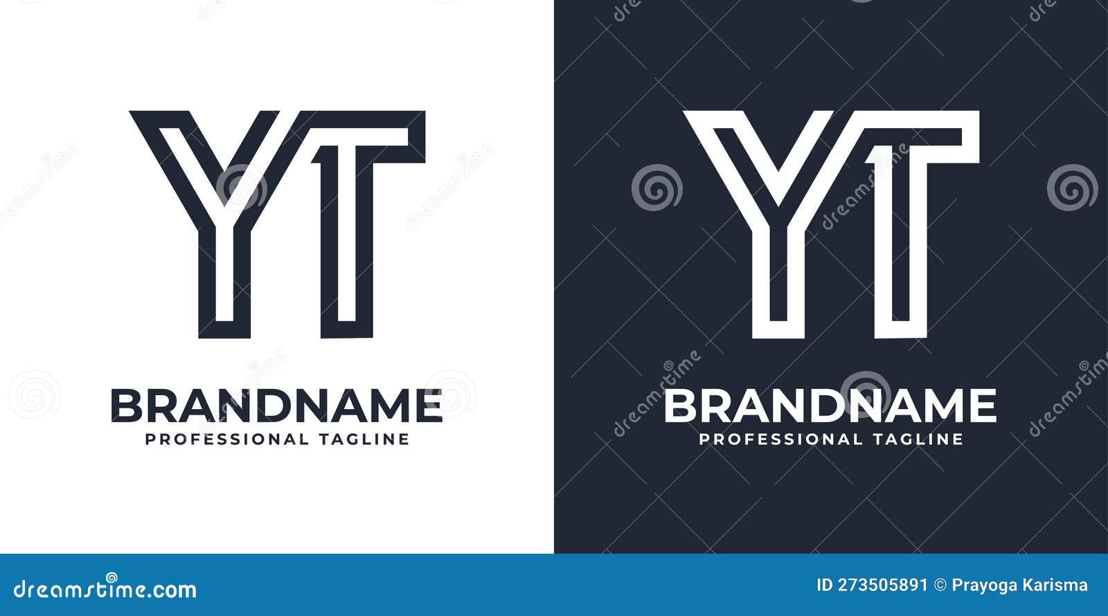 Simple YT Monogram Logo, Suitable for Any Business with YT or TY ...