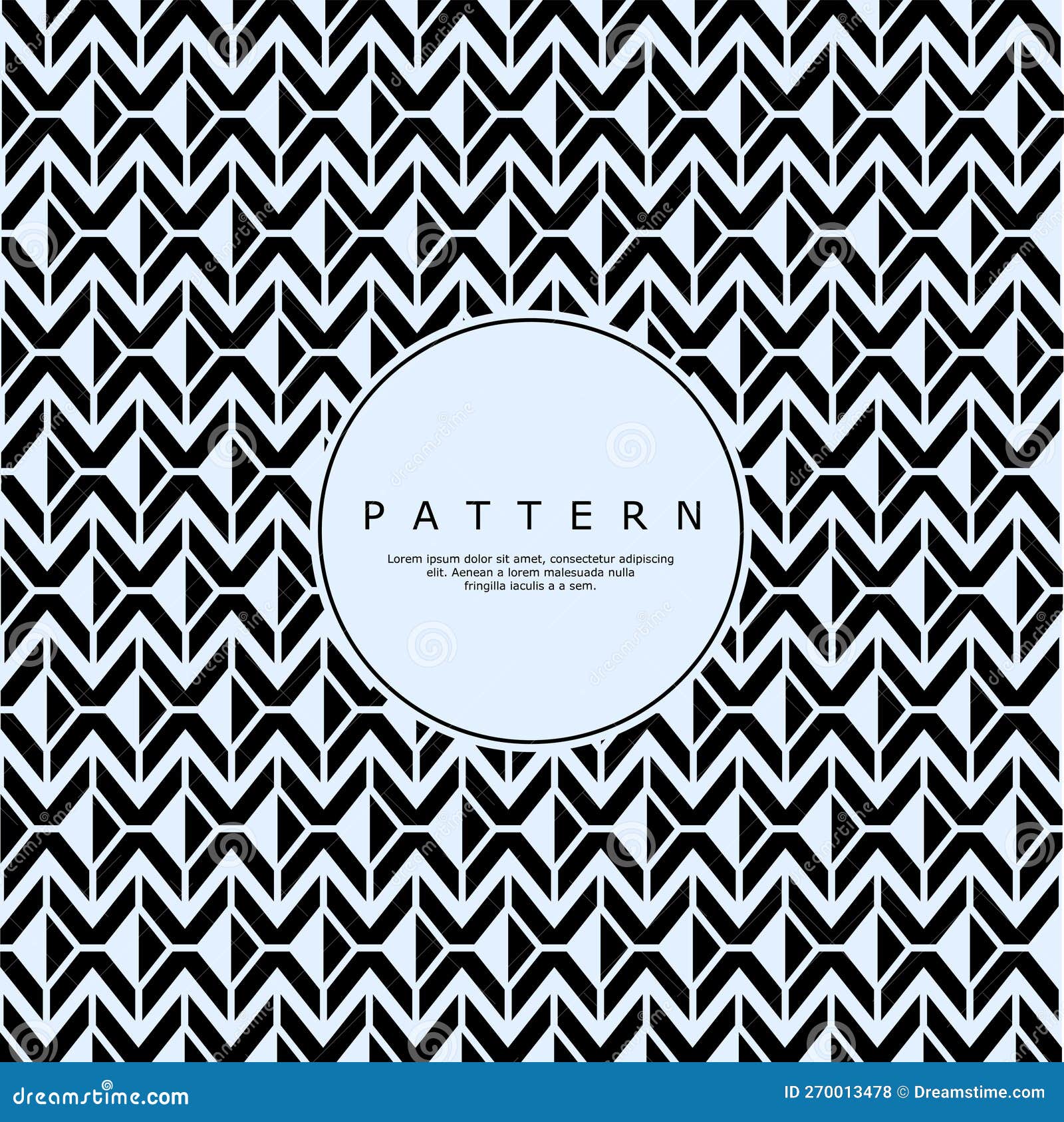 Simple Zig Zag Square Abstract Pattern Design. Fancy Diamond Stripe ...