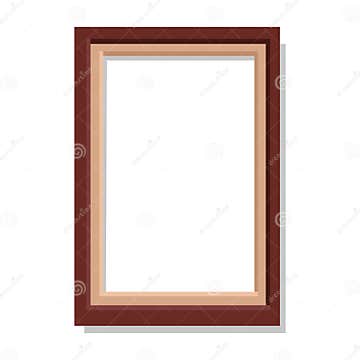 SimpleRectangular Frame Isolated Illustration Stock Vector ...