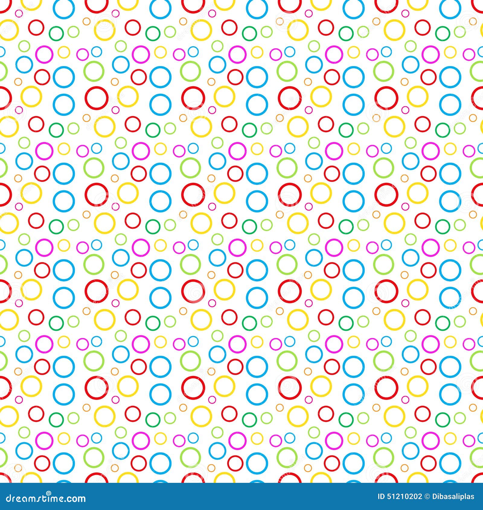 Simples Pattern of Colored Circles. Stock Vector - Illustration of ...