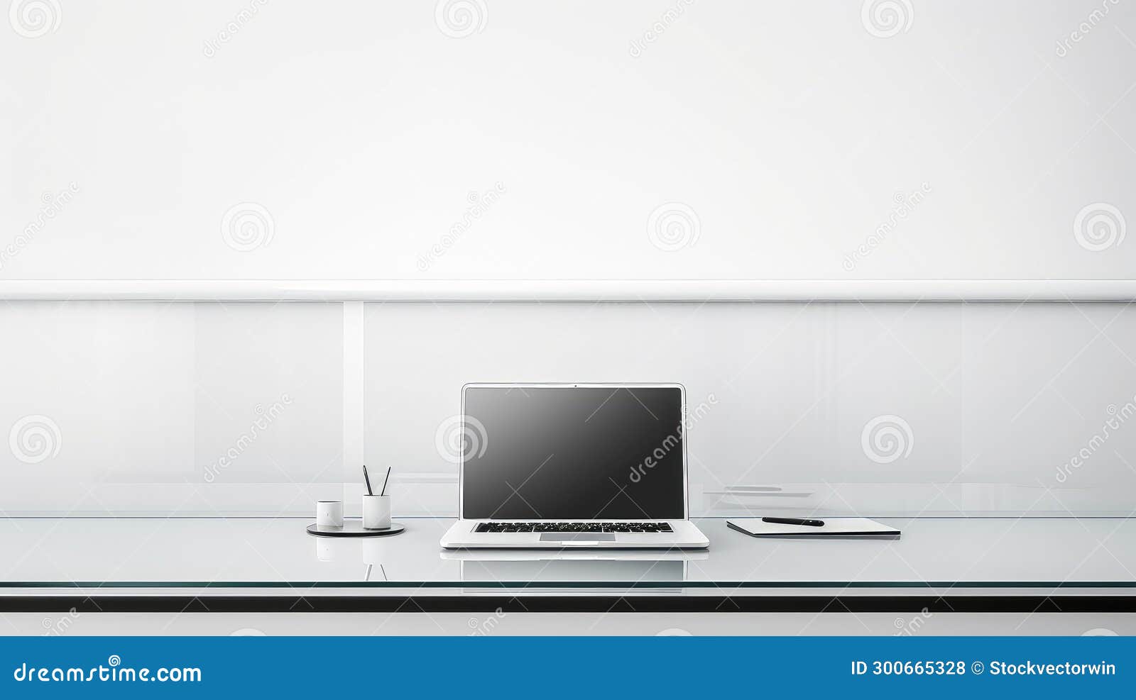 Simplicity Desk Empty Background Stock Illustration - Illustration of ...