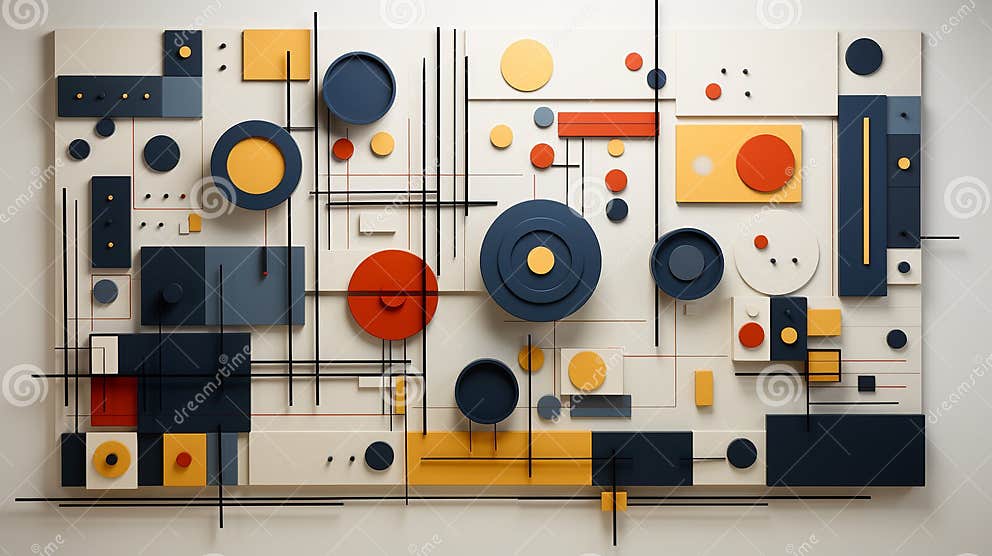 Simplicity and Elegance: Minimalist Geometry Abstract Art Stock ...