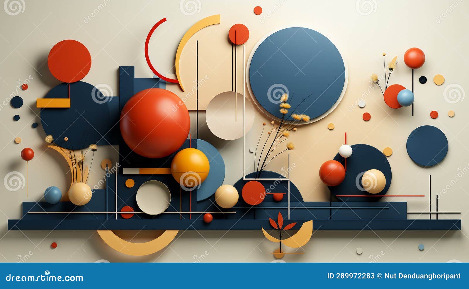 Simplicity and Elegance: Minimalist Geometry Abstract Art Stock ...