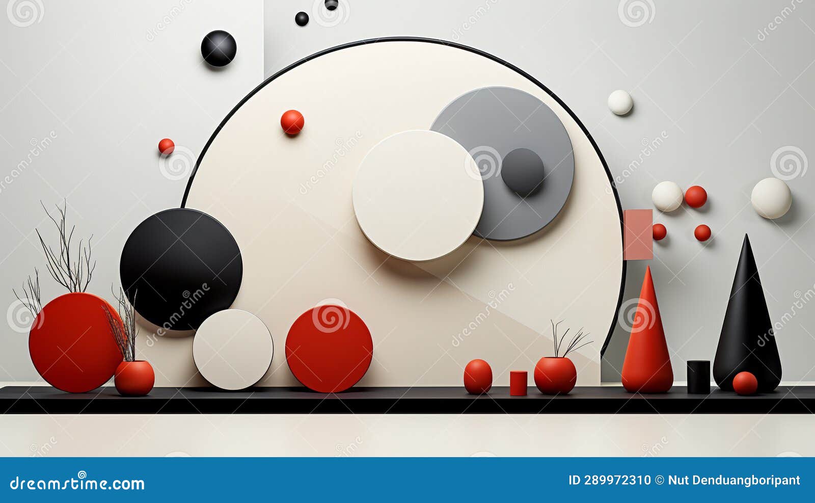 Simplicity and Elegance: Minimalist Geometry Abstract Art Stock ...