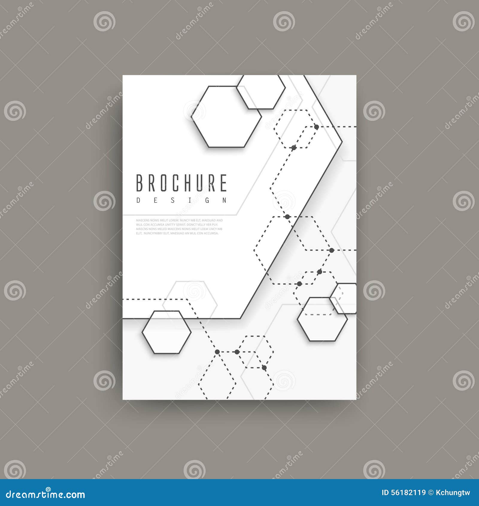 Simplicity Hexagon Element Poster Design Stock Vector - Illustration of ...