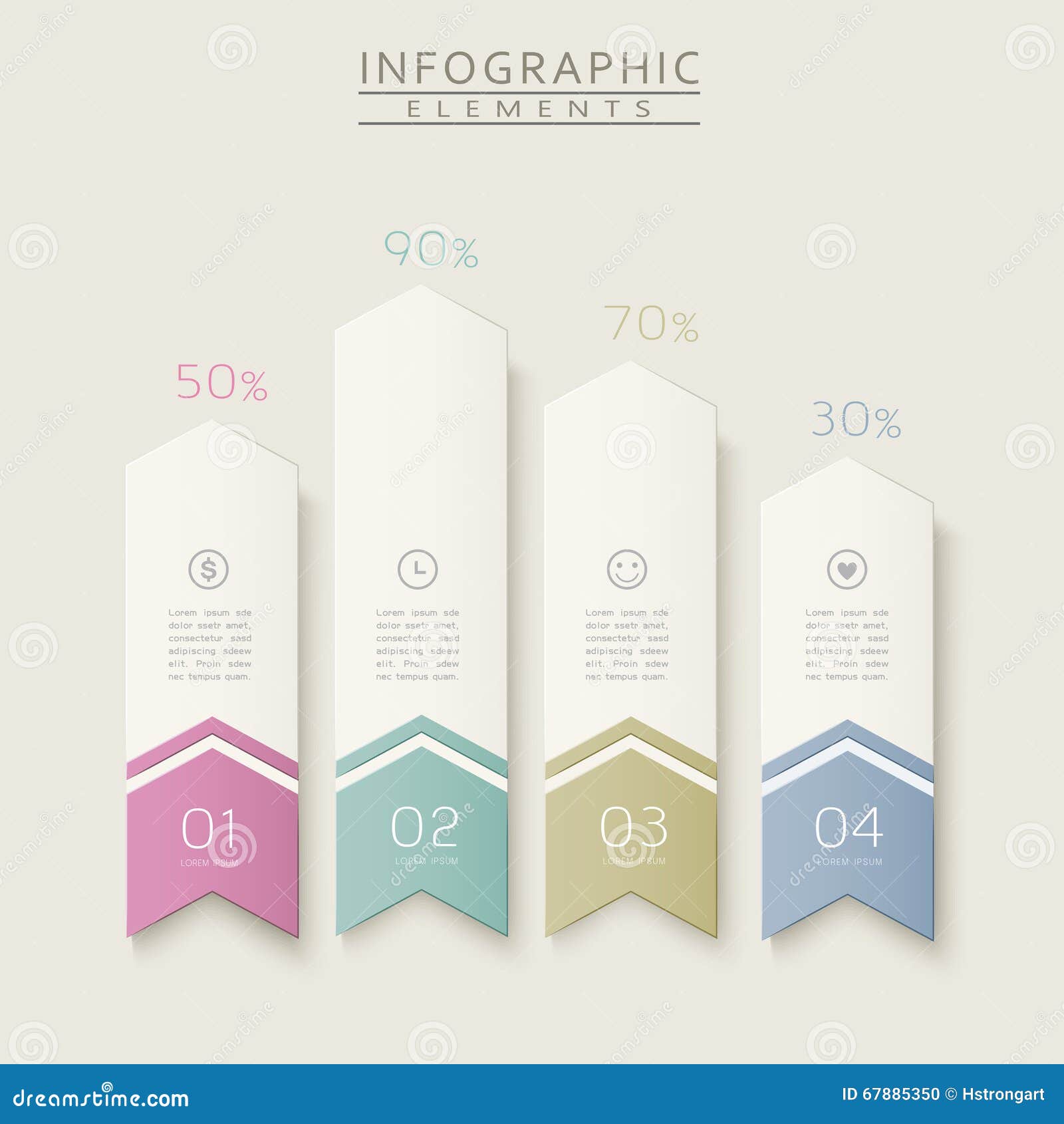 Simplicity Infographic Design Stock Illustration - Illustration of ...