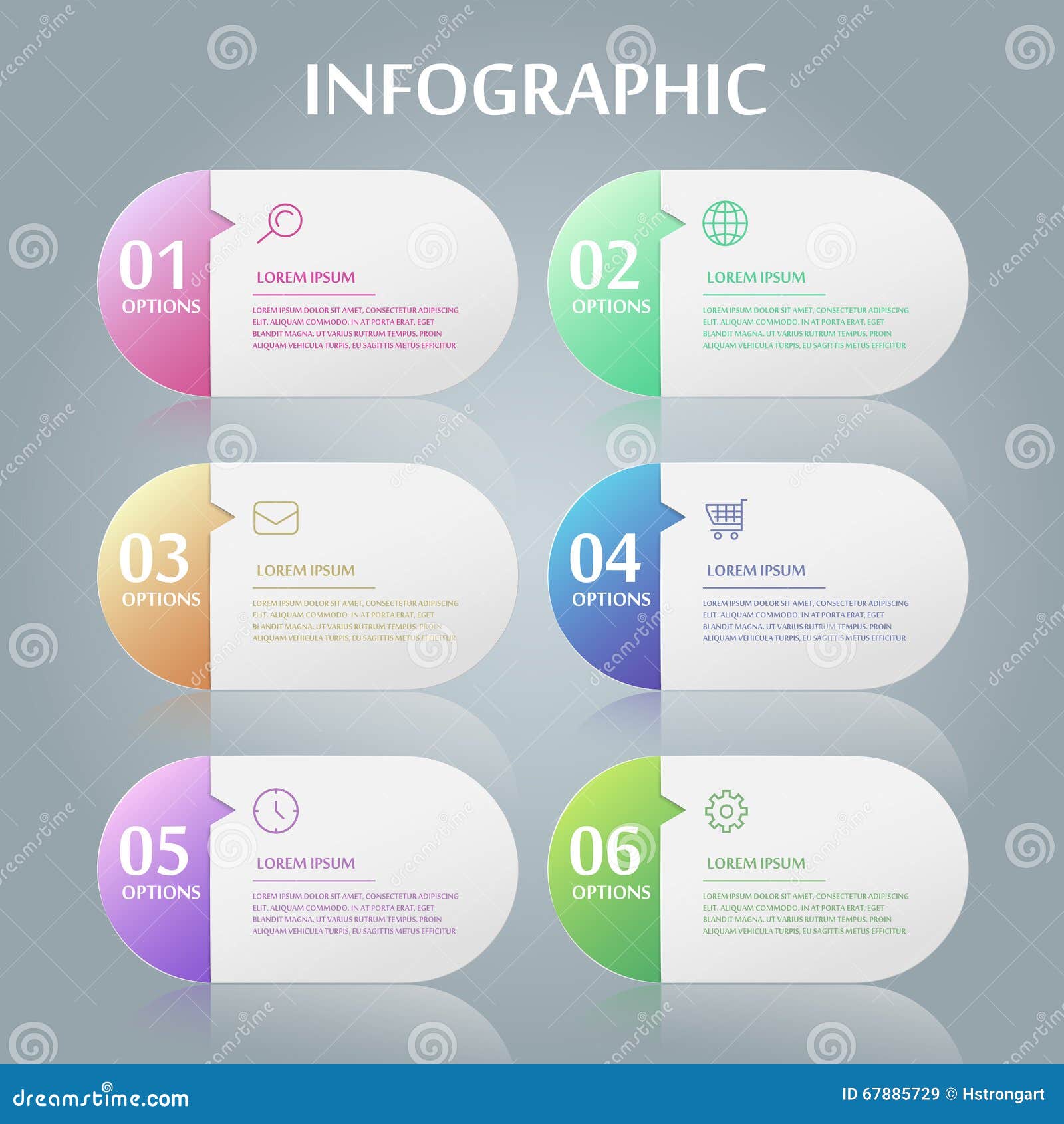 Simplicity Infographic Design Stock Illustration - Illustration of oval ...