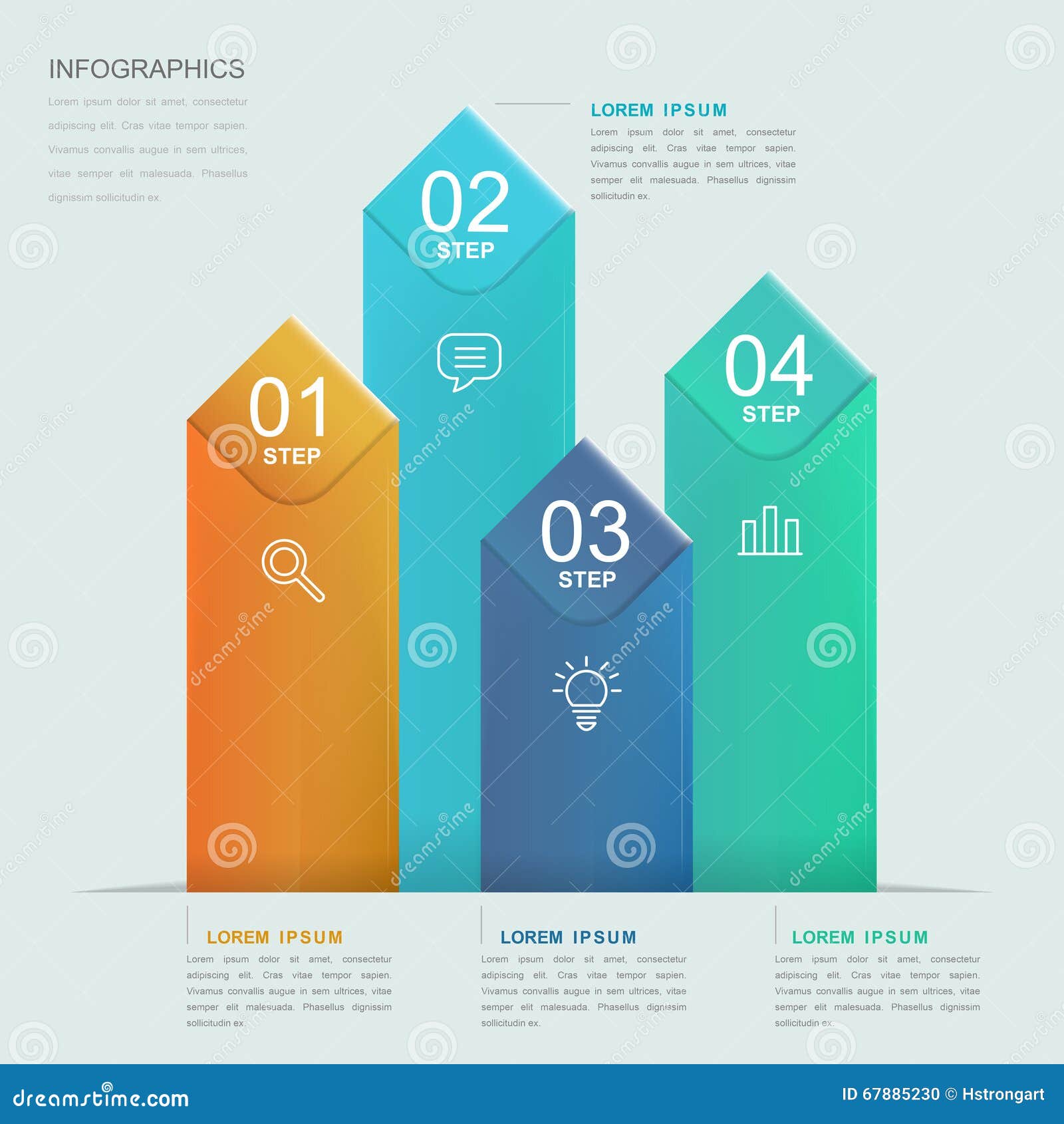 Simplicity Infographic Template Stock Vector - Illustration of ...