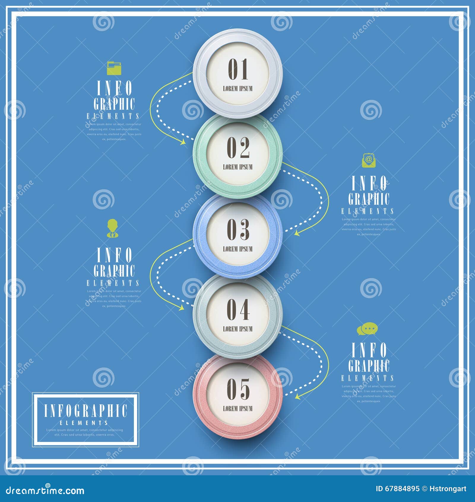 Simplicity Infographic Template Stock Vector - Illustration of elements ...