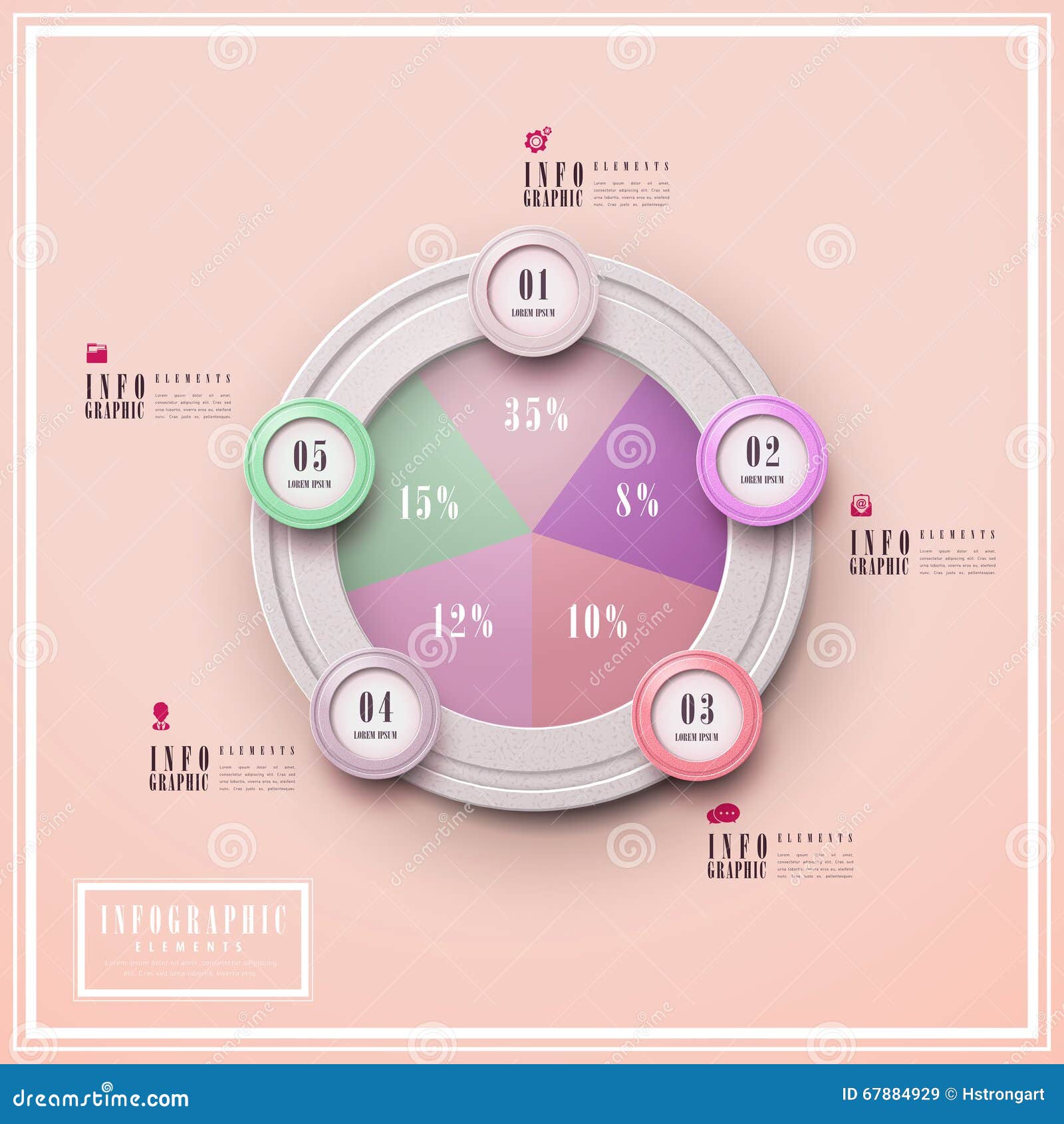 Simplicity Infographic Template Stock Vector - Illustration of creative ...
