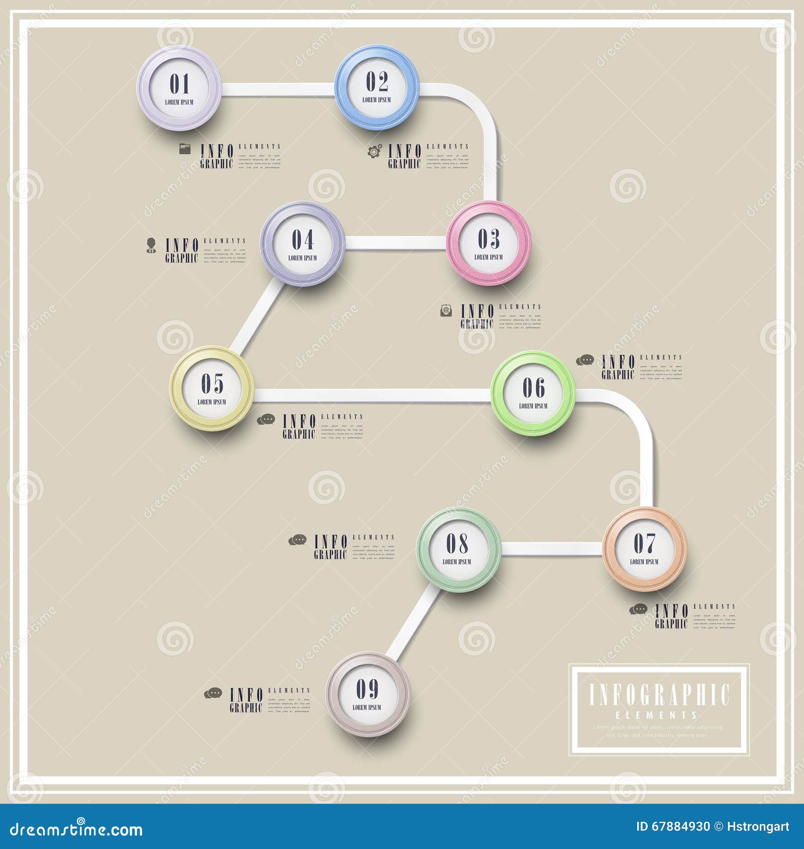 Simplicity Infographic Template Stock Vector - Illustration of diagram ...