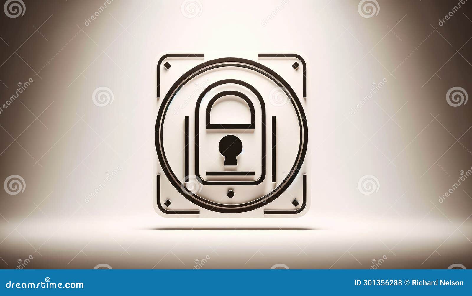 Simplicity in Security stock illustration. Illustration of simplicity ...