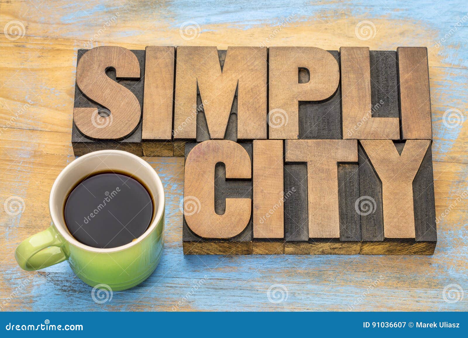 Simplicity Word Abstract in Wood Type Stock Image - Image of typeface ...
