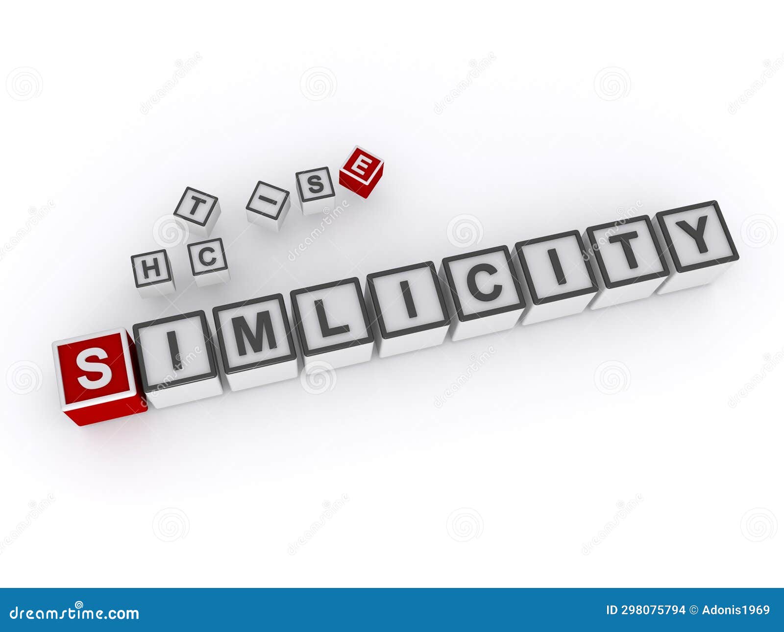 Simplicity Word Text. Black Color. Hand Drawn Vector Illustration ...