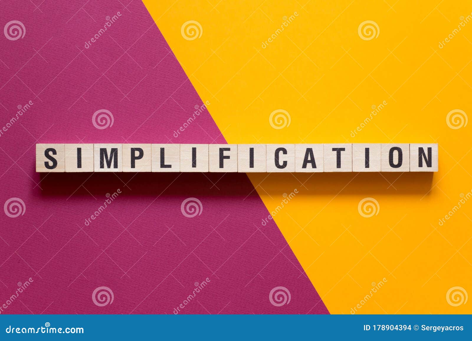 Simplification Word Concept on Cubes Stock Photo - Image of leadership ...