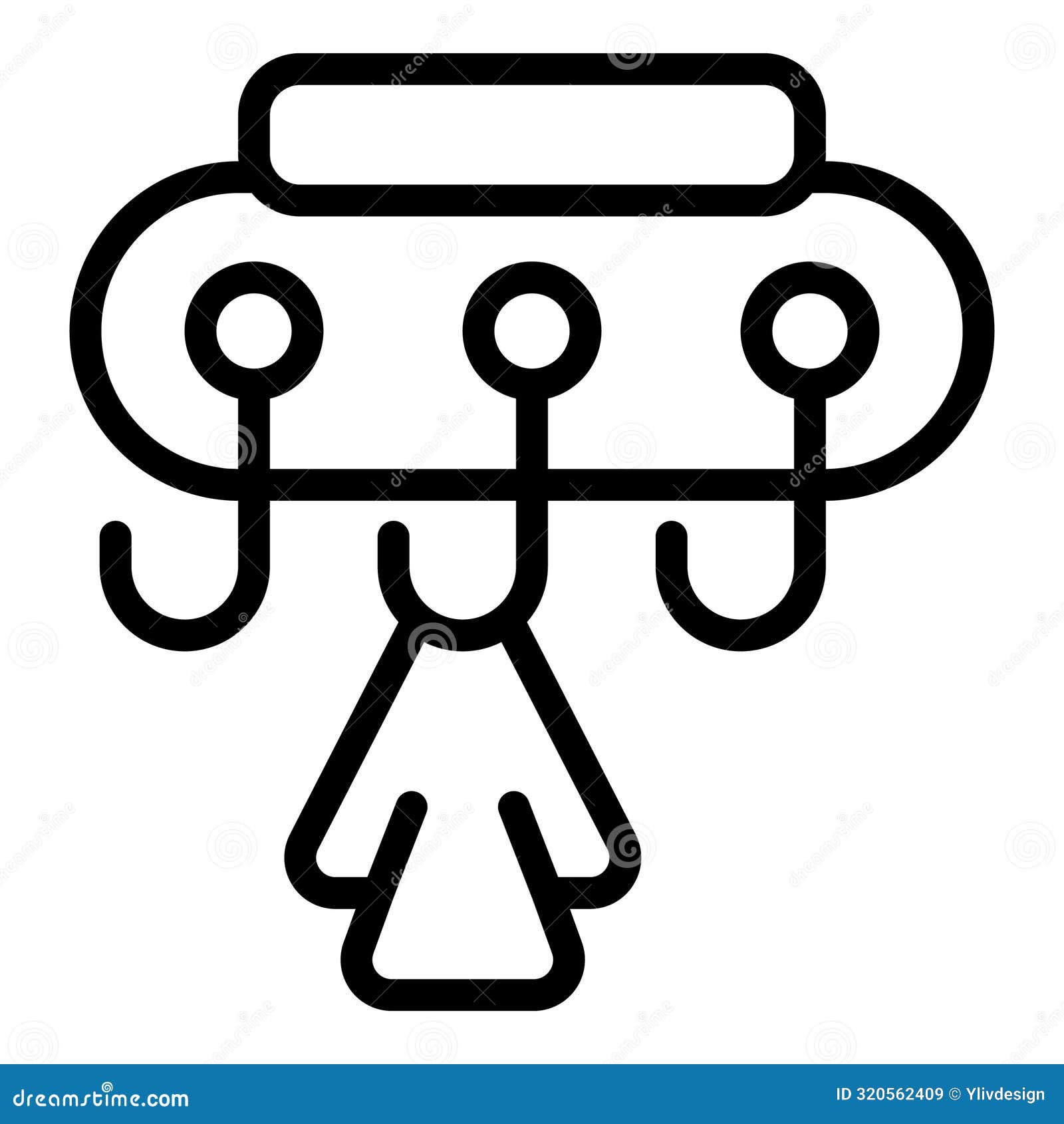 Simplified Black Line Icon of a Click and Pointer Stock Vector ...