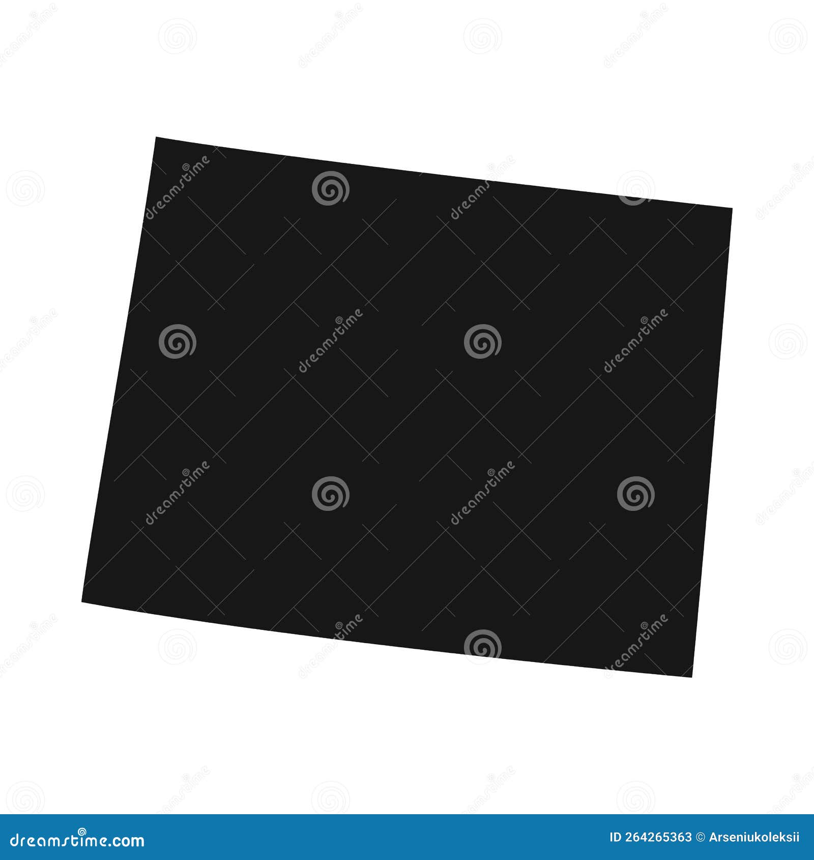 Simplified Black Silhouette of Wyoming State Border Stock Vector ... Simplified Black Silhouette of Wyoming State Border Stock Vector ...