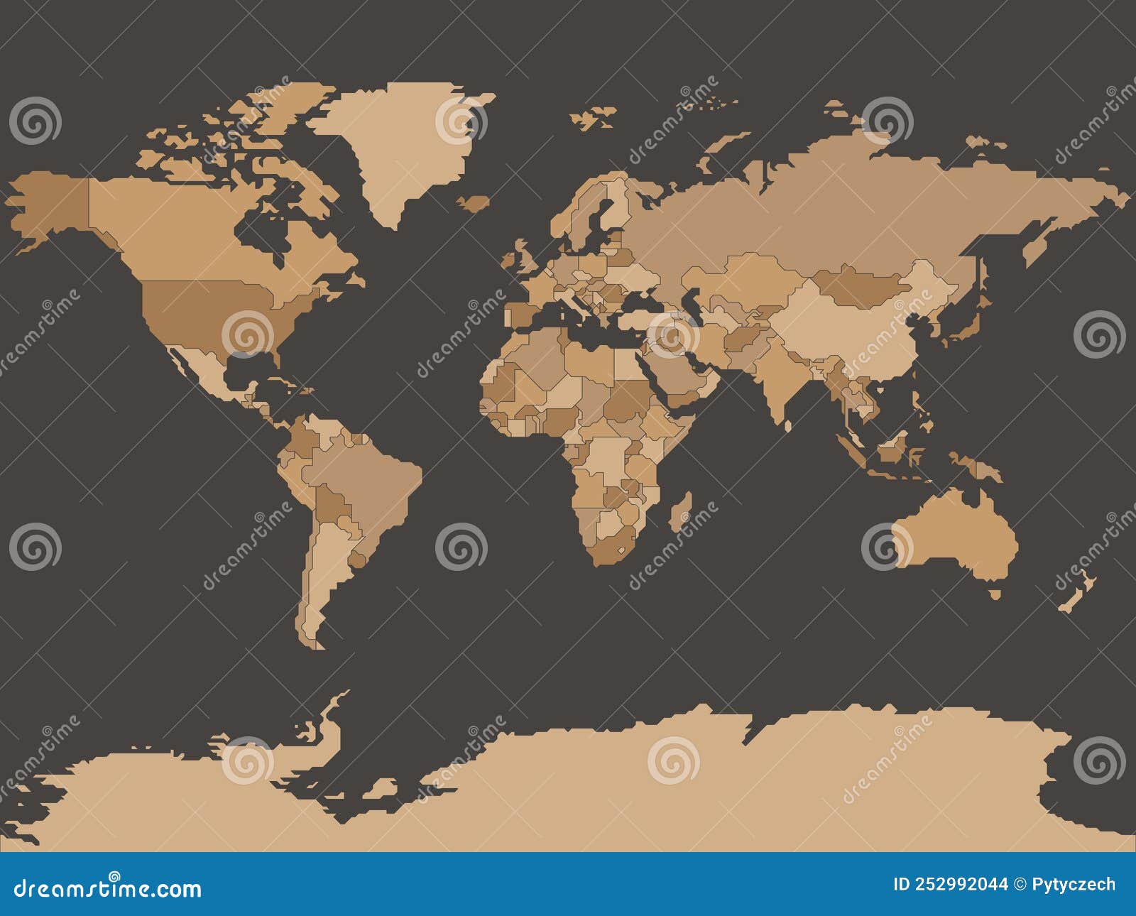 Simplified Blank Smooth Border World Map Stock Vector - Illustration of ... Simplified Blank Smooth Border World Map Stock Vector - Illustration of ...