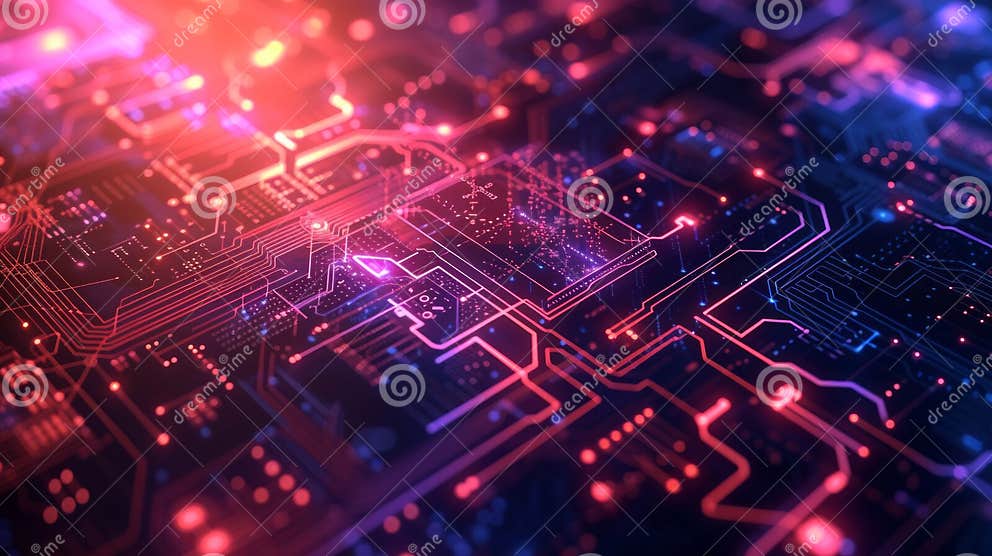 Simplified Electrical Schematics in a Vibrant, Tech-inspired Color ...