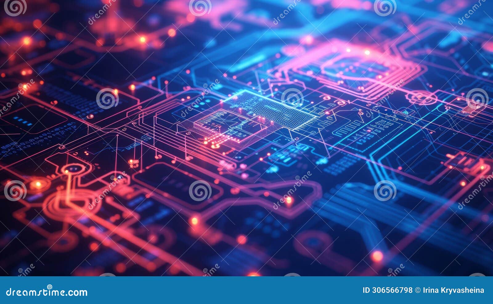 Simplified Electrical Schematics in a Vibrant, Tech-inspired Color ...