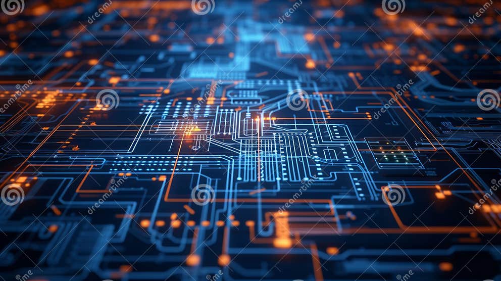 Simplified Electrical Schematics in a Vibrant, Tech-inspired Color ...