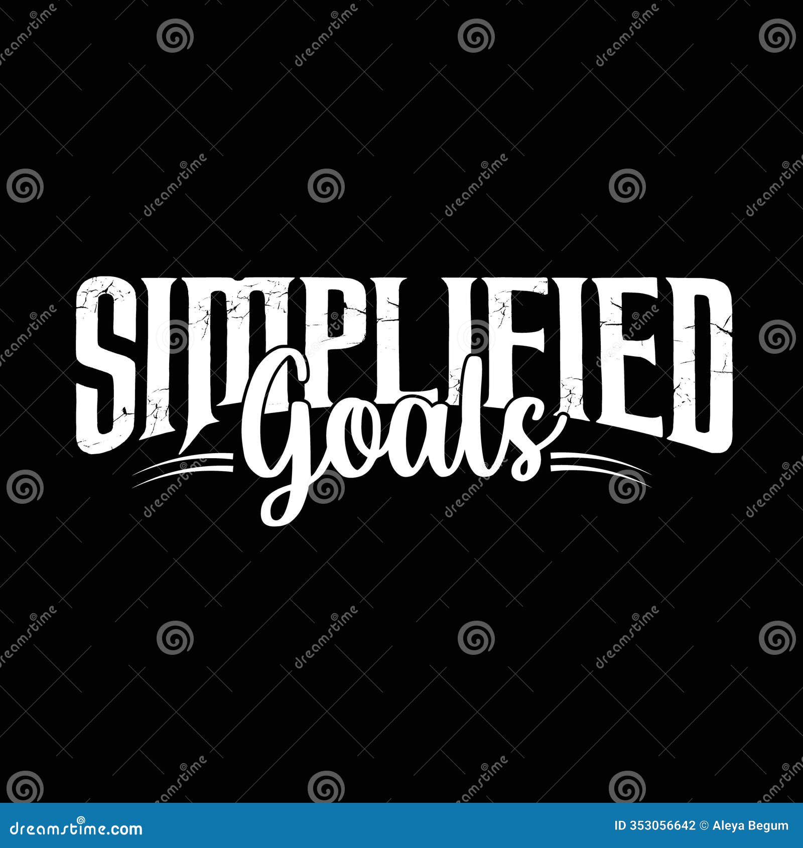 Simplified Goals Text Effect Template with Bold and Minimalist ...