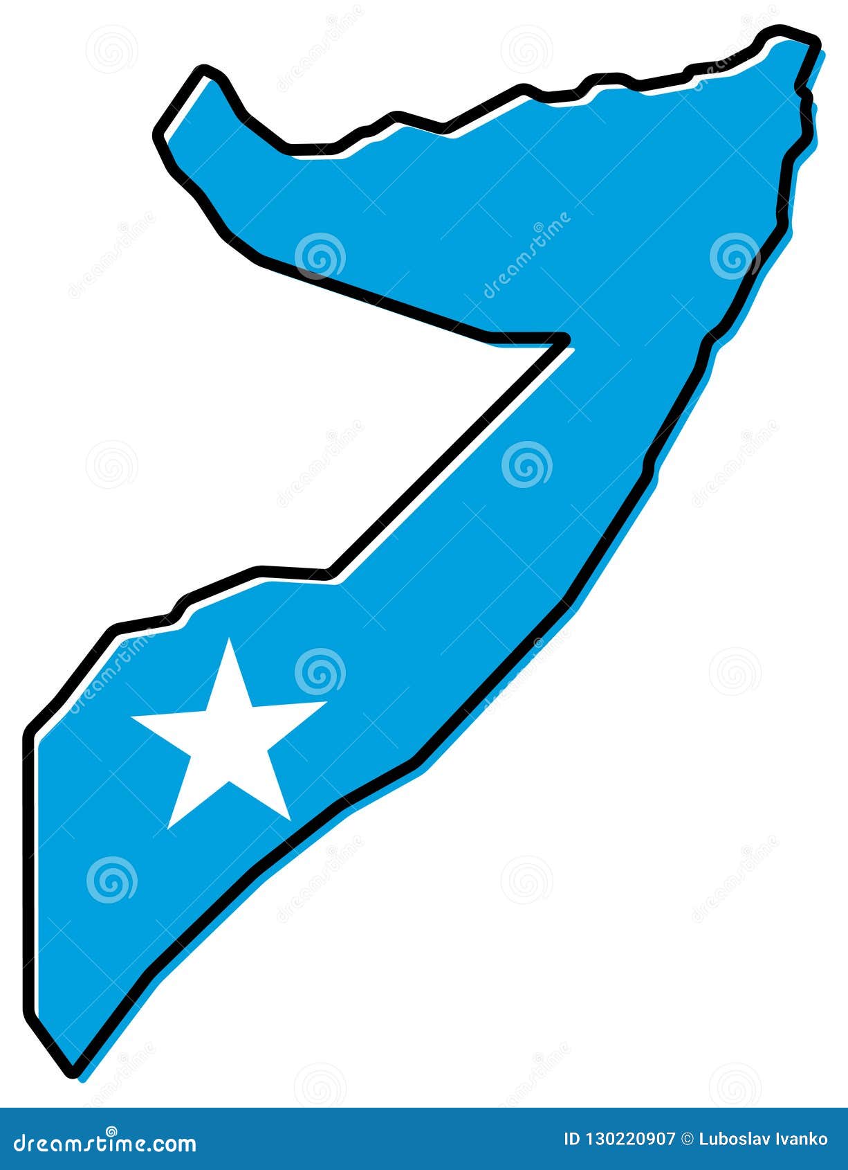 Somalia - Outline Map Vector Illustration | CartoonDealer.com #187254464