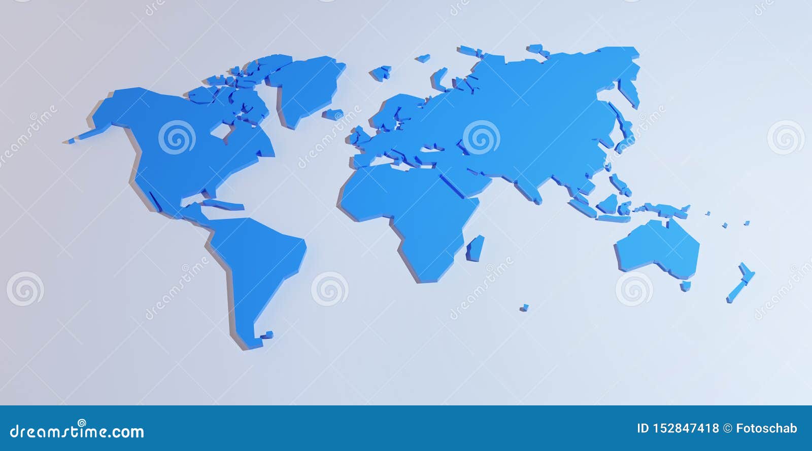Simplified Map of the World, 3d Render Stock Illustration ... Simplified Map of the World, 3d Render Stock Illustration ...