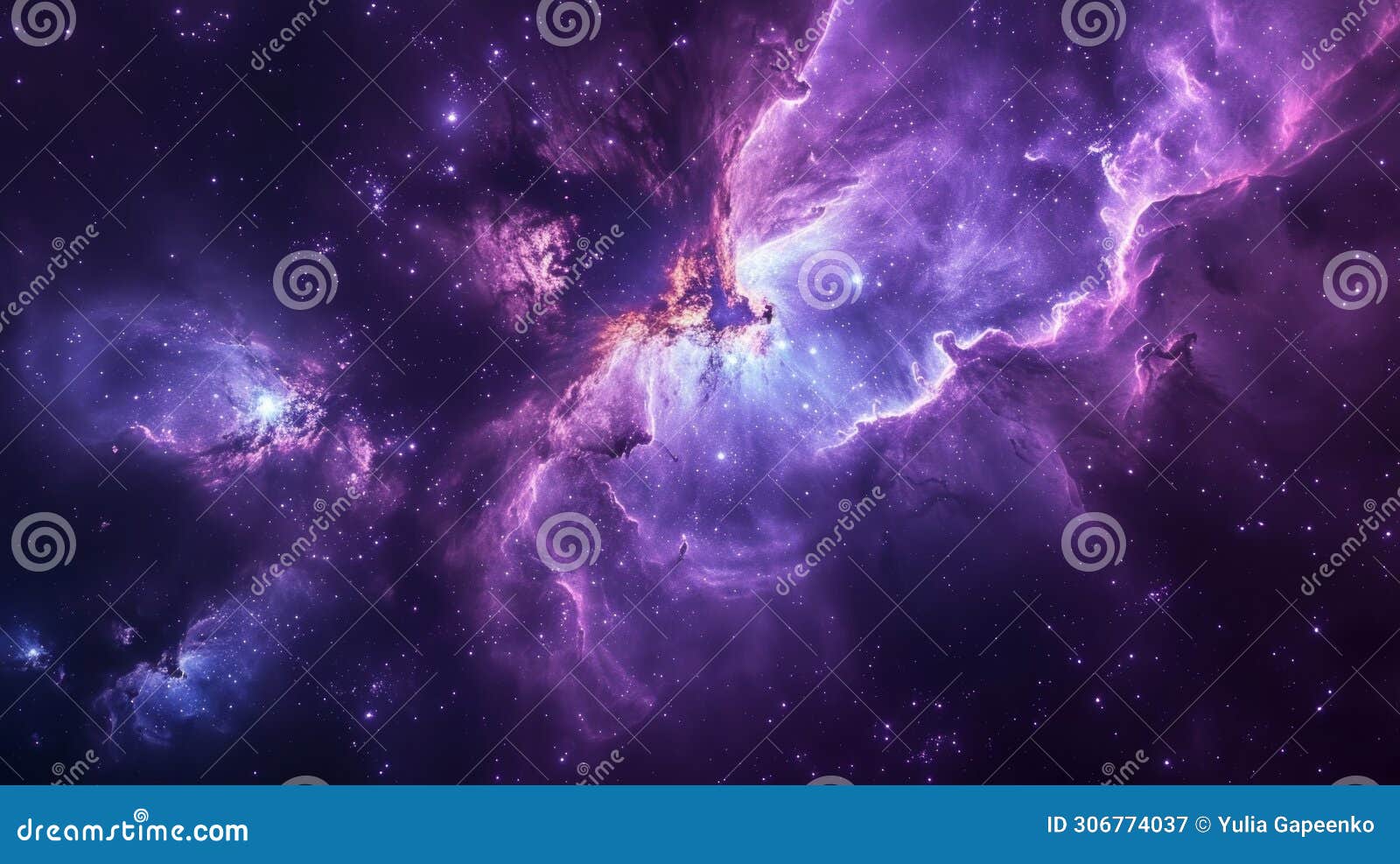 Simplified Nebulae and Gas Clouds Blend Harmoniously in the Cosmic ...