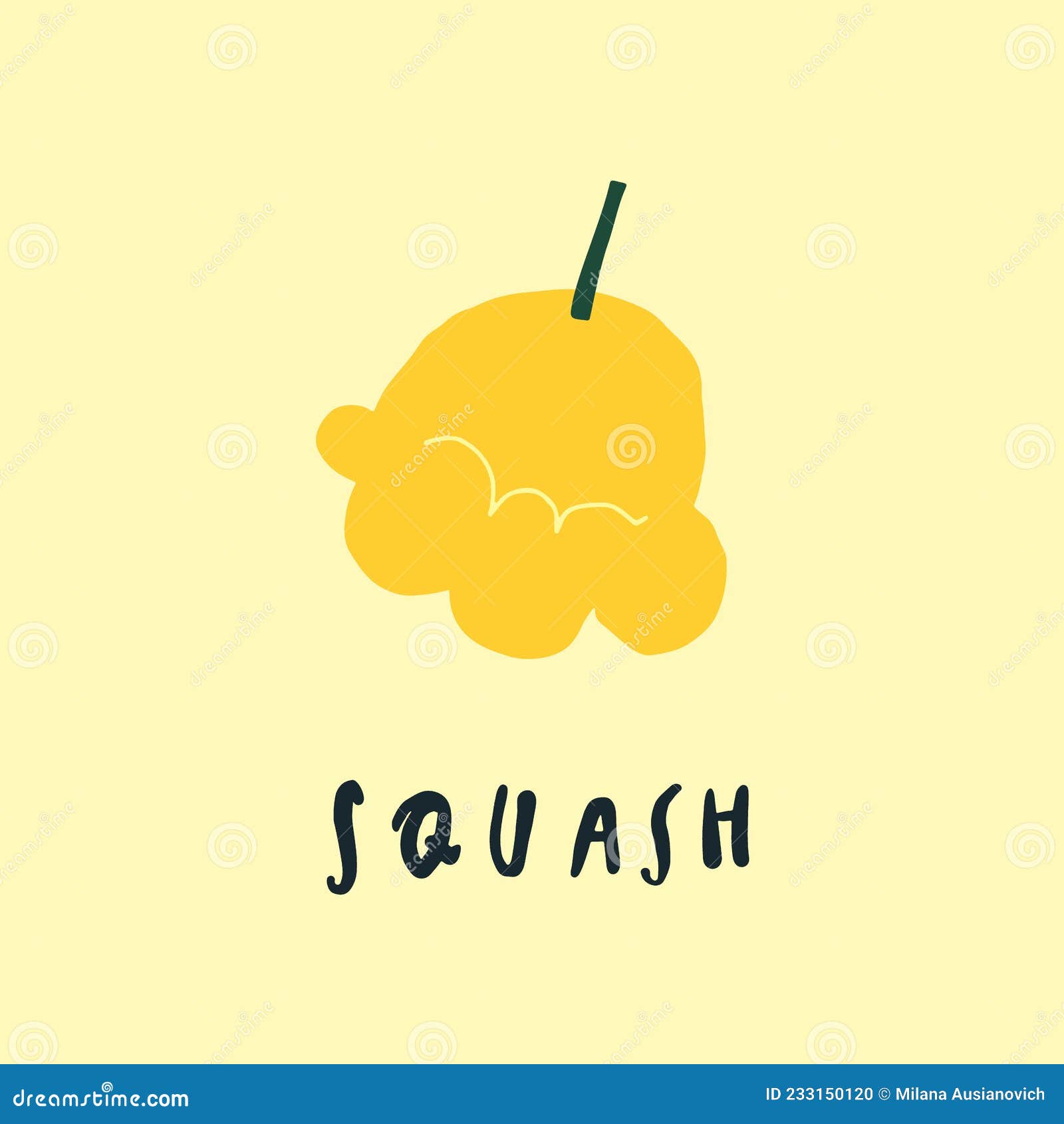 Squash Word With Silhouette Cutout Vector Illustration | CartoonDealer ...