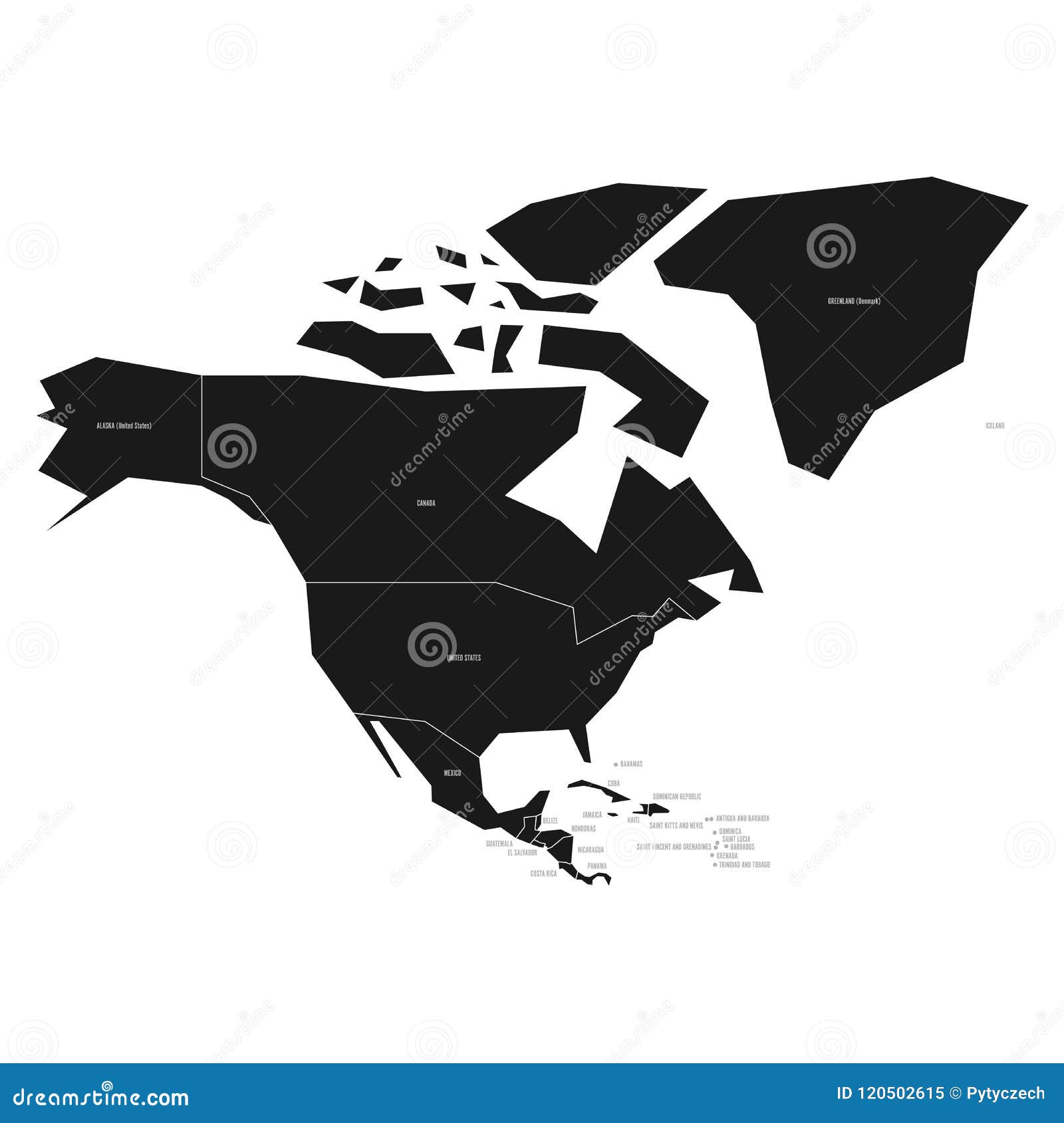 Simplified Schematic Map Of Asia. Vector Political Map In High Contrast ... Simplified Schematic Map Of Asia. Vector Political Map In High Contrast ...