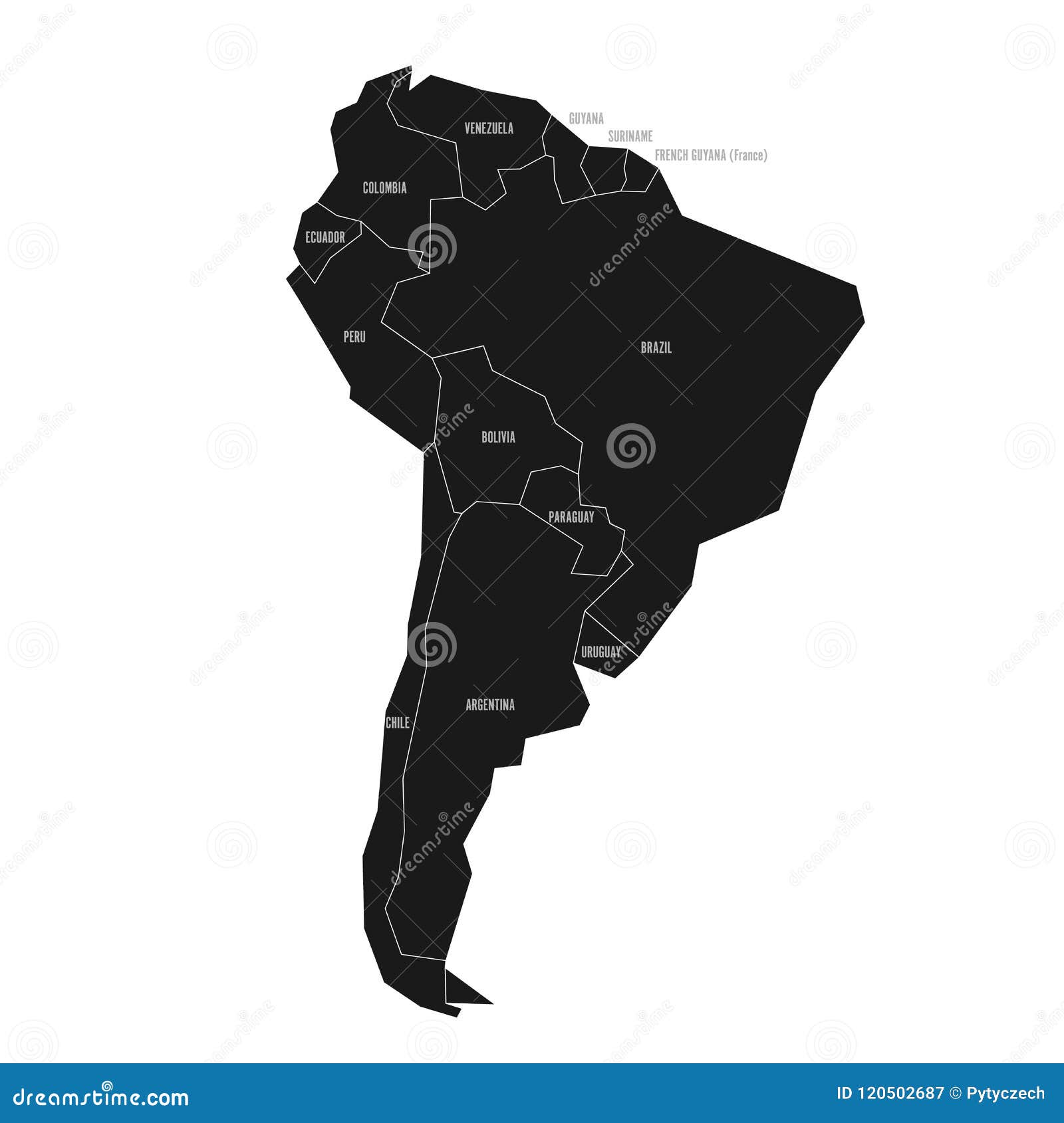Simplified Schematic Map Of Asia. Vector Political Map In High Contrast ... Simplified Schematic Map Of Asia. Vector Political Map In High Contrast ...