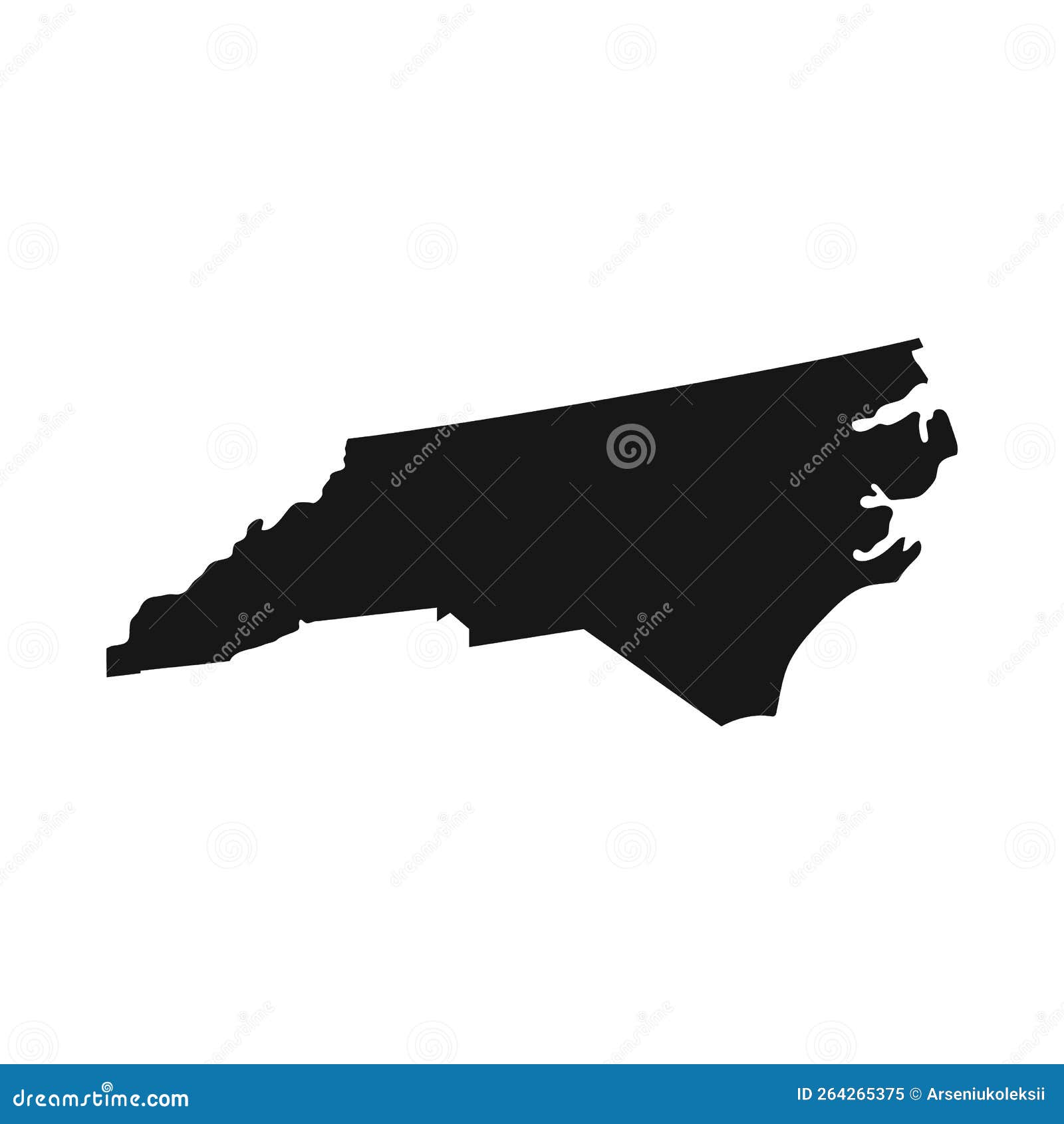 Simplified Silhouette Of South Carolina State Border Cartoon Vector ... Simplified Silhouette Of South Carolina State Border Cartoon Vector ...