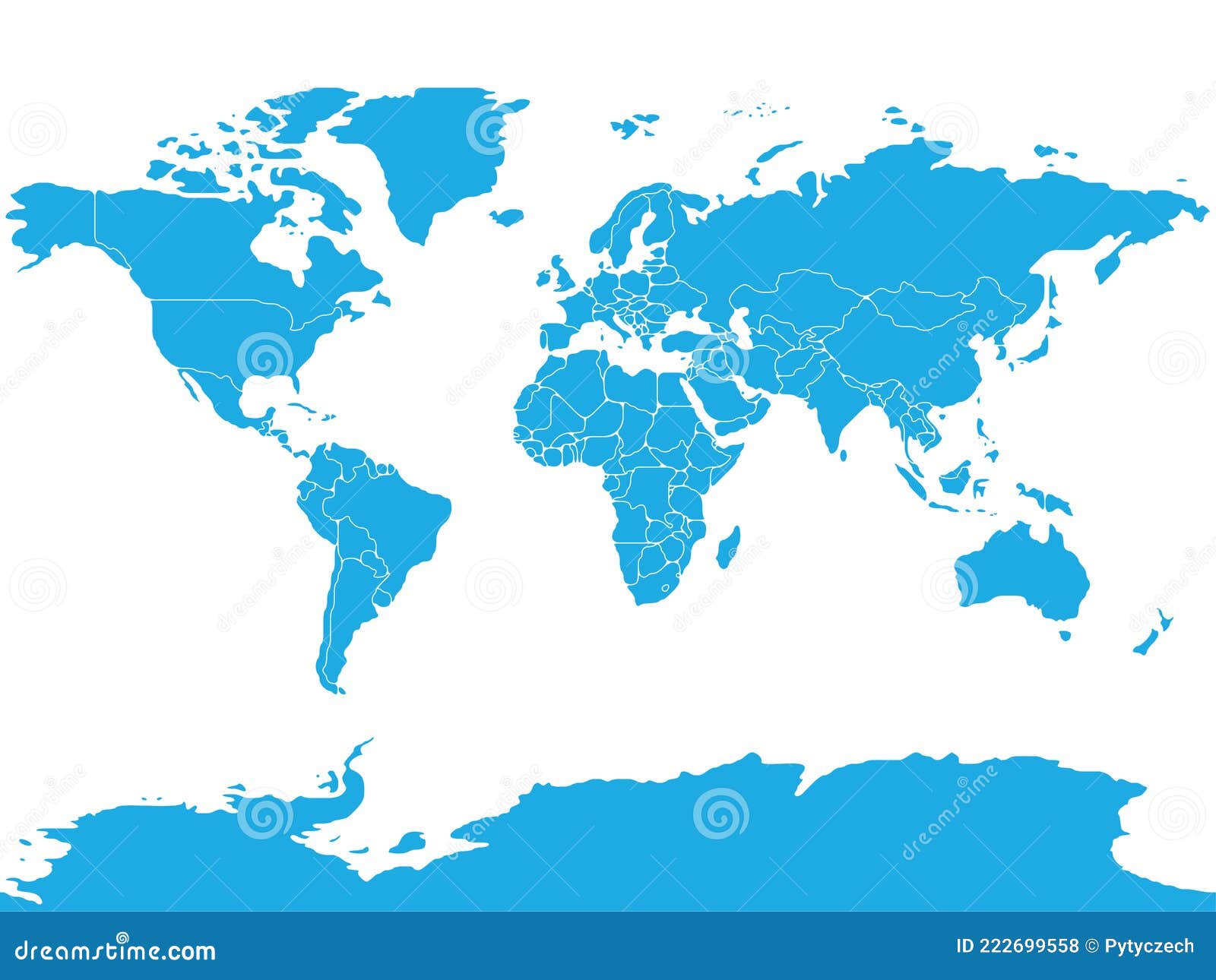 Simplified Smooth Border World Map Vector Illustration | CartoonDealer ... Simplified Smooth Border World Map Vector Illustration | CartoonDealer ...
