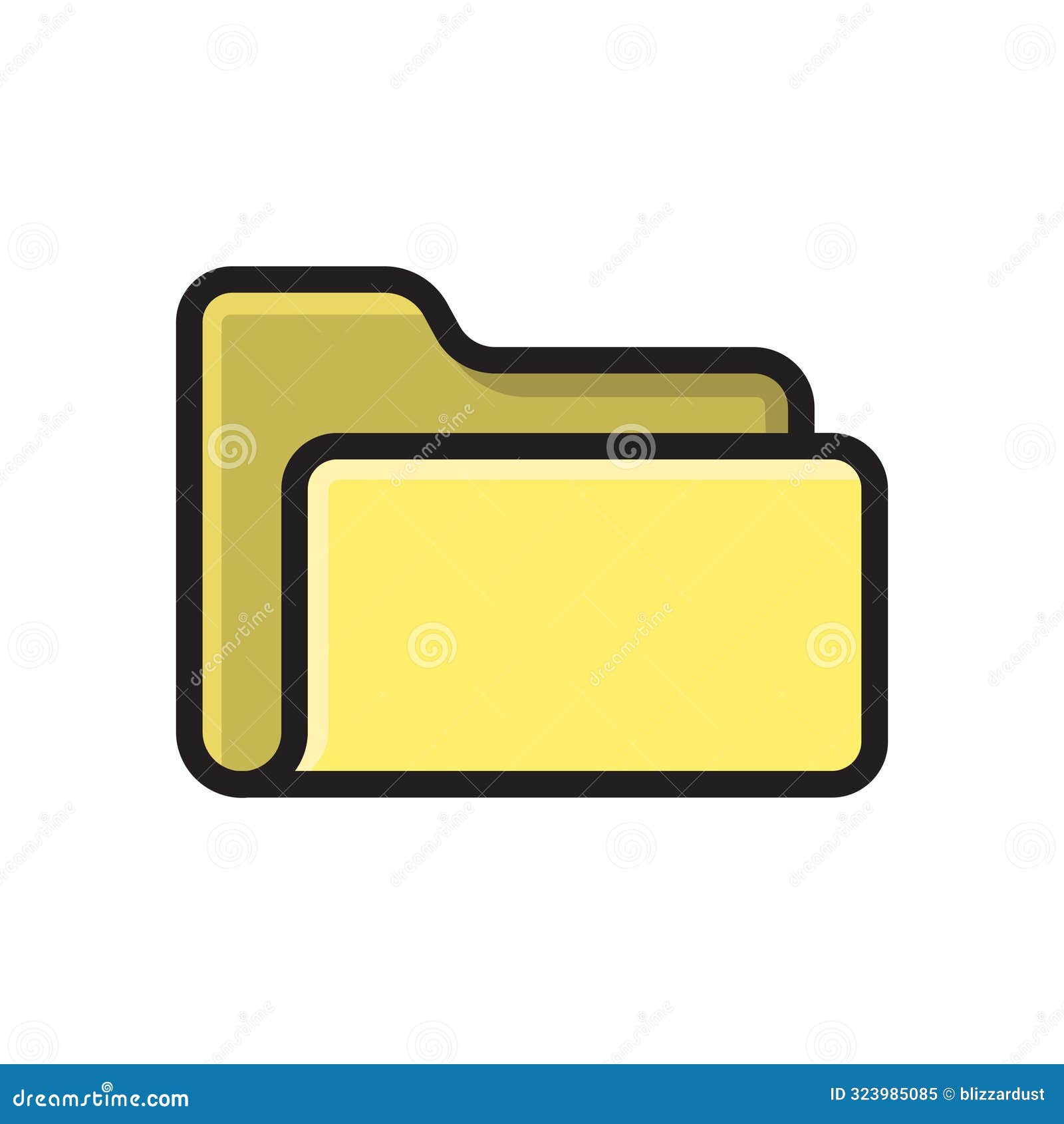 Simplified Storage Solution or Essential File Keeper Icon Stock ...
