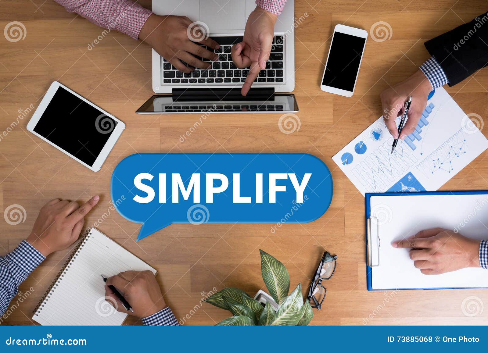 SIMPLIFY stock photo. Image of organization, businessman - 73885068