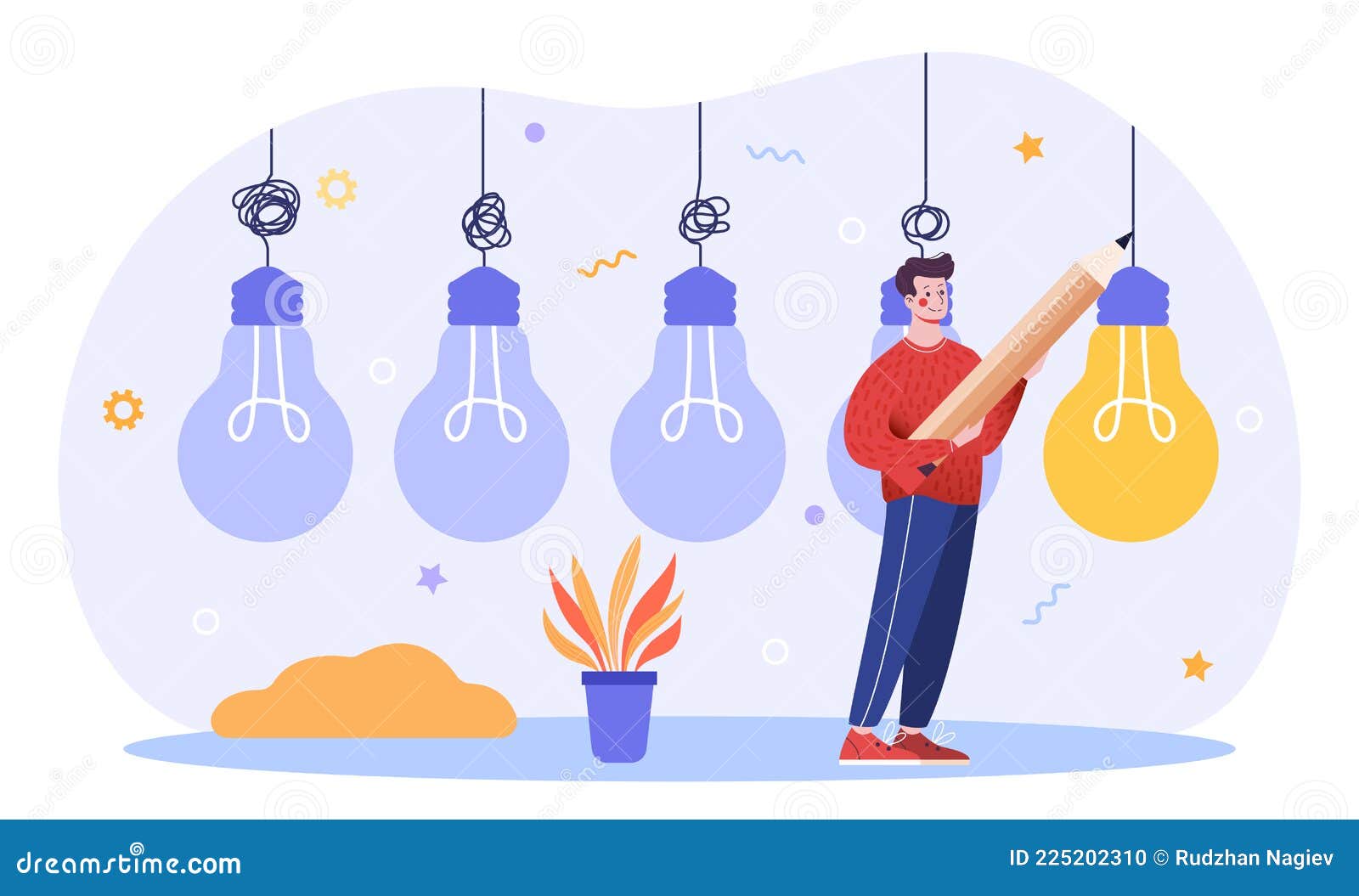 Simplify Complex or Difficult Situations Concept Stock Vector ...