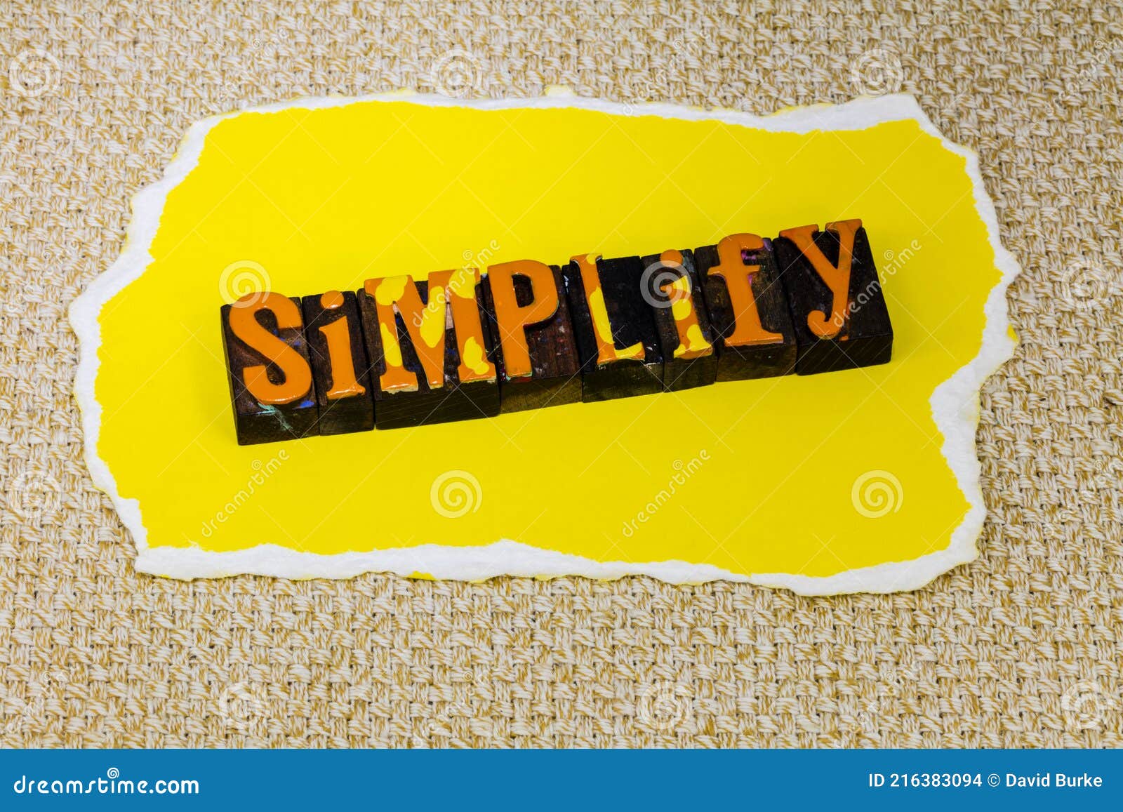 Simplify Easy Process Solution Simple Complex Path Stock Photo - Image ...