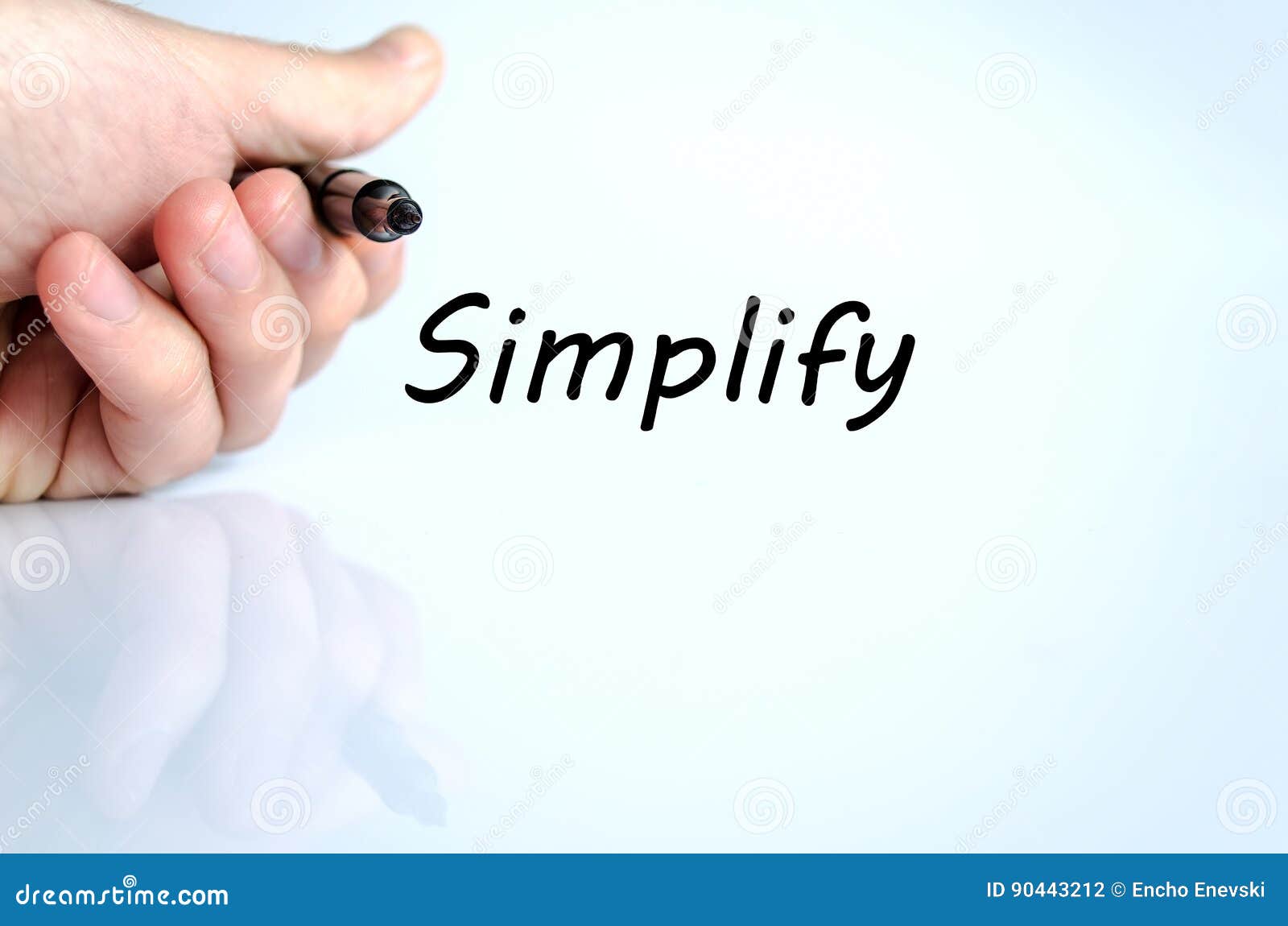 Simplify stock photo. Image of pragmatic, business, message - 90443212
