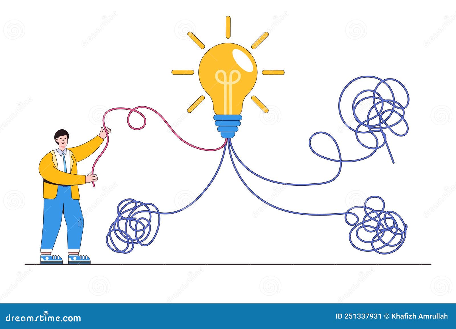 Simplify Idea To Find Solution, Thinking Process Or Creativity To Solve ...