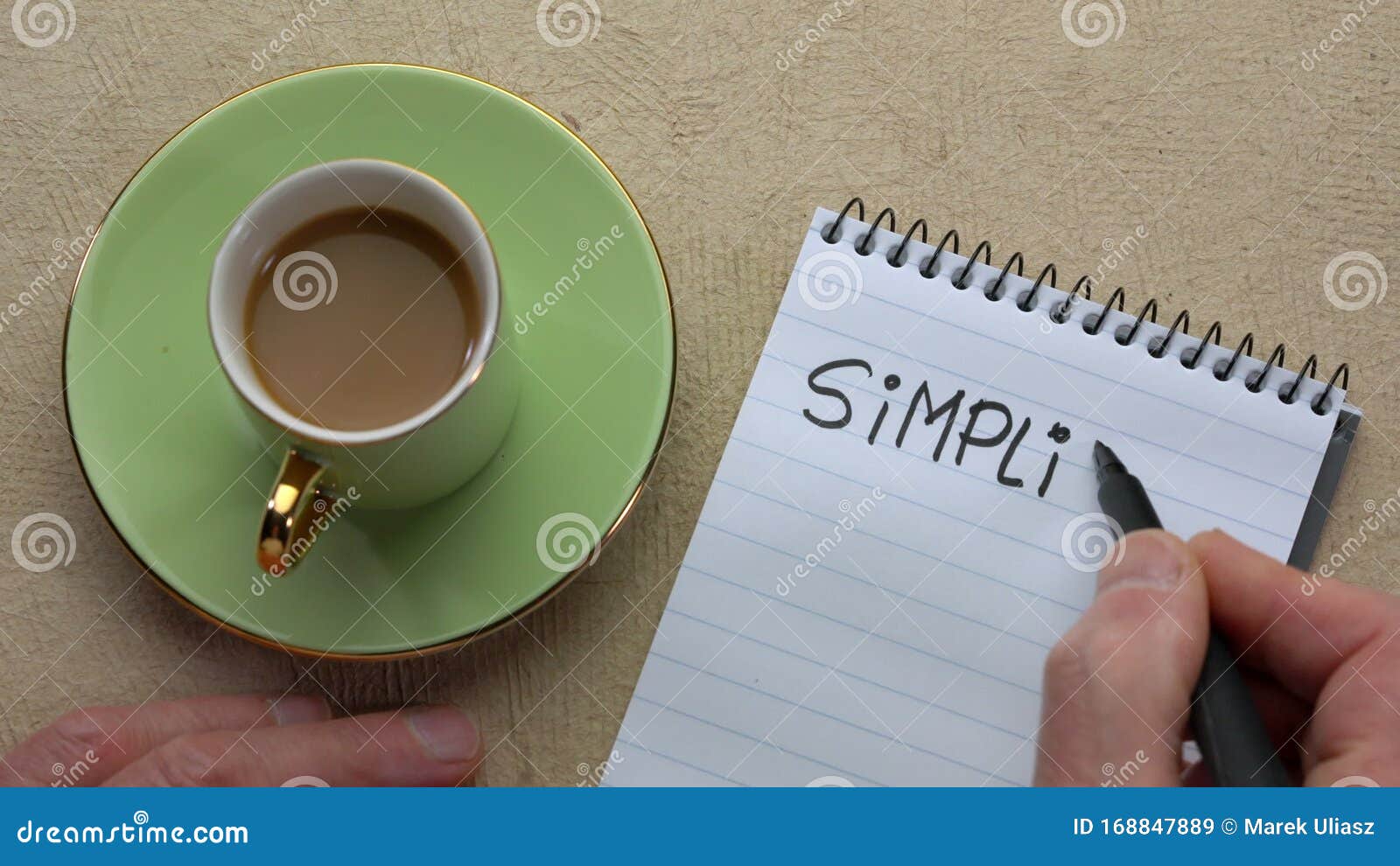 Simplify - Man Hand Writing a Note with a Black Marker Stock Video ...