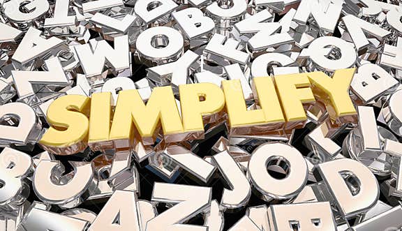 Simplify Message Word Letters Stock Illustration - Illustration of ...