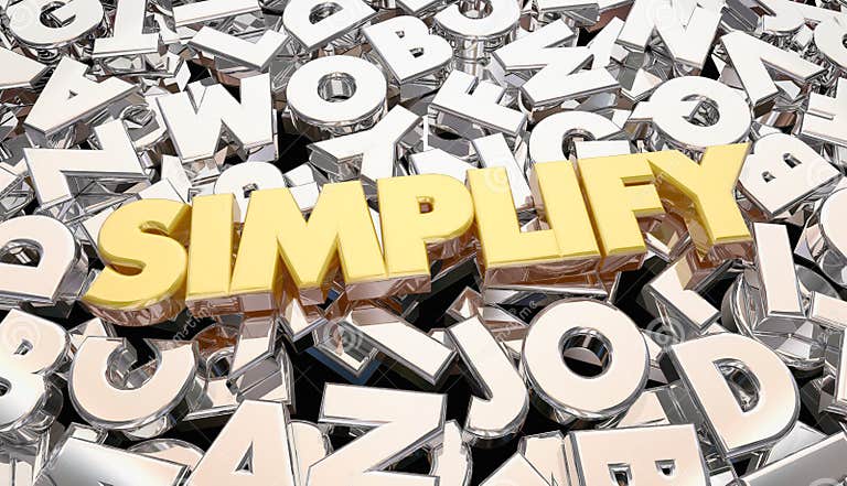 Simplify Message Word Letters Stock Illustration - Illustration of ...