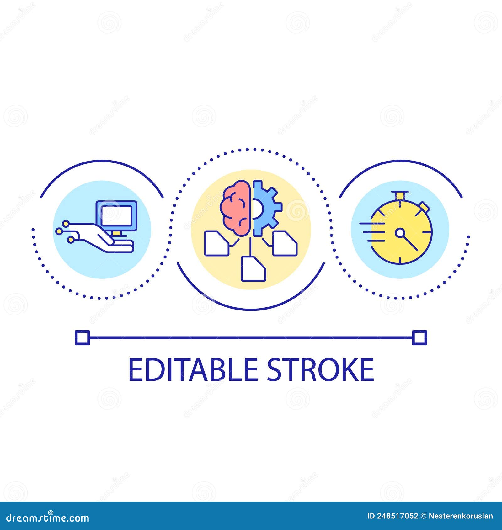 Simplify and Speed Up Program Development Loop Concept Icon Stock Vector - Illustration of ...