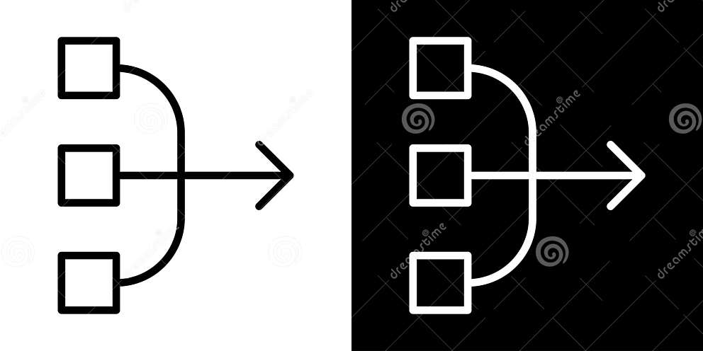 Simplify Thin Line Vector Icon Set Stock Illustration - Illustration of ...