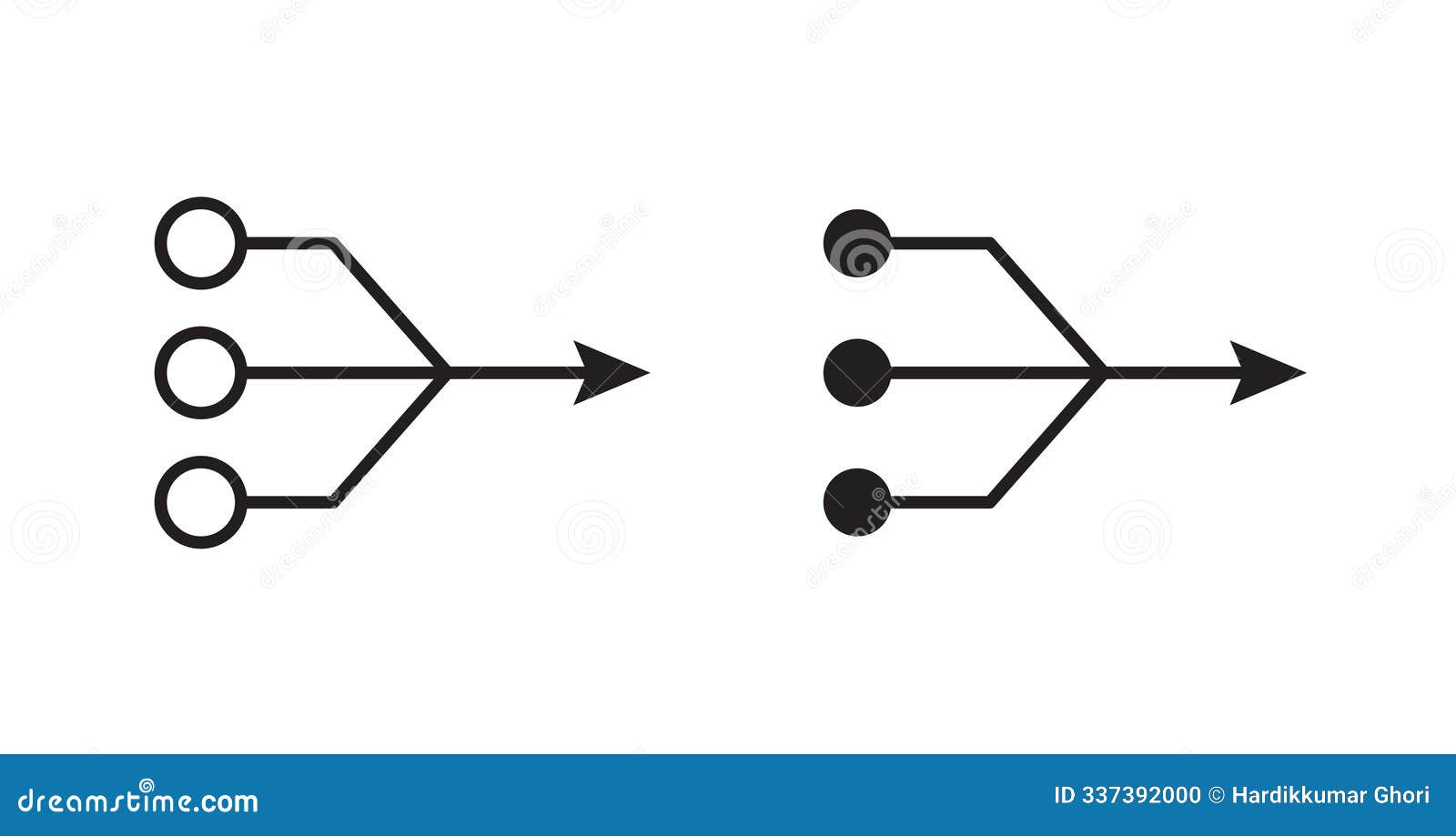 Simplify Thin Line Vector Icon Set Stock Illustration - Illustration of ...