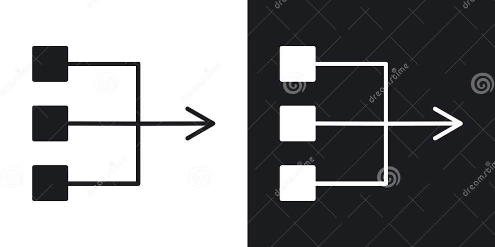 Simplify Thin Line Vector Icon Set Stock Illustration - Illustration of ...