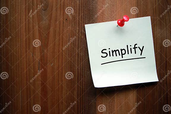 Simplify stock photo. Image of simple, attention, direct - 44688630