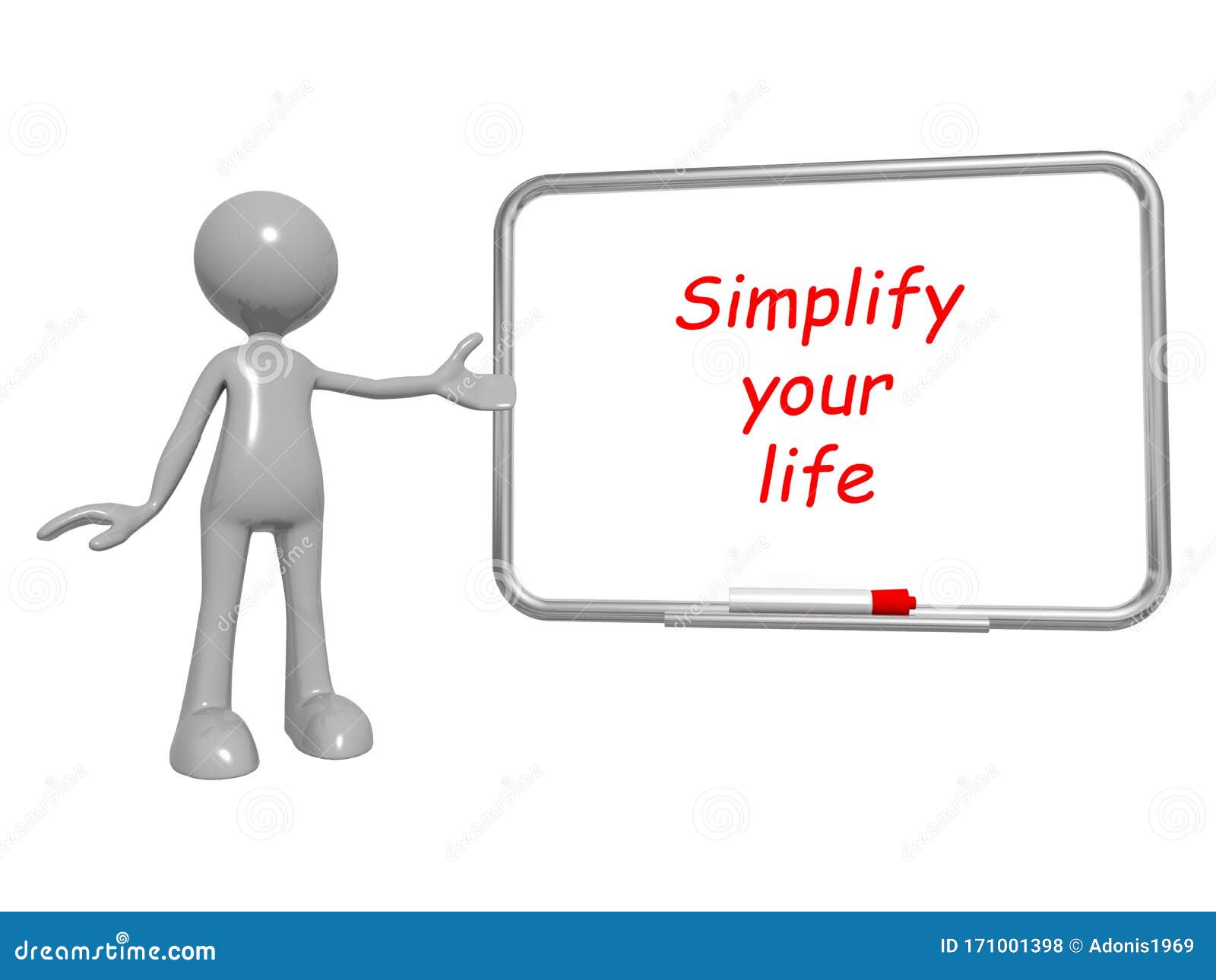 Simplify Your Life on Board Stock Illustration - Illustration of ...
